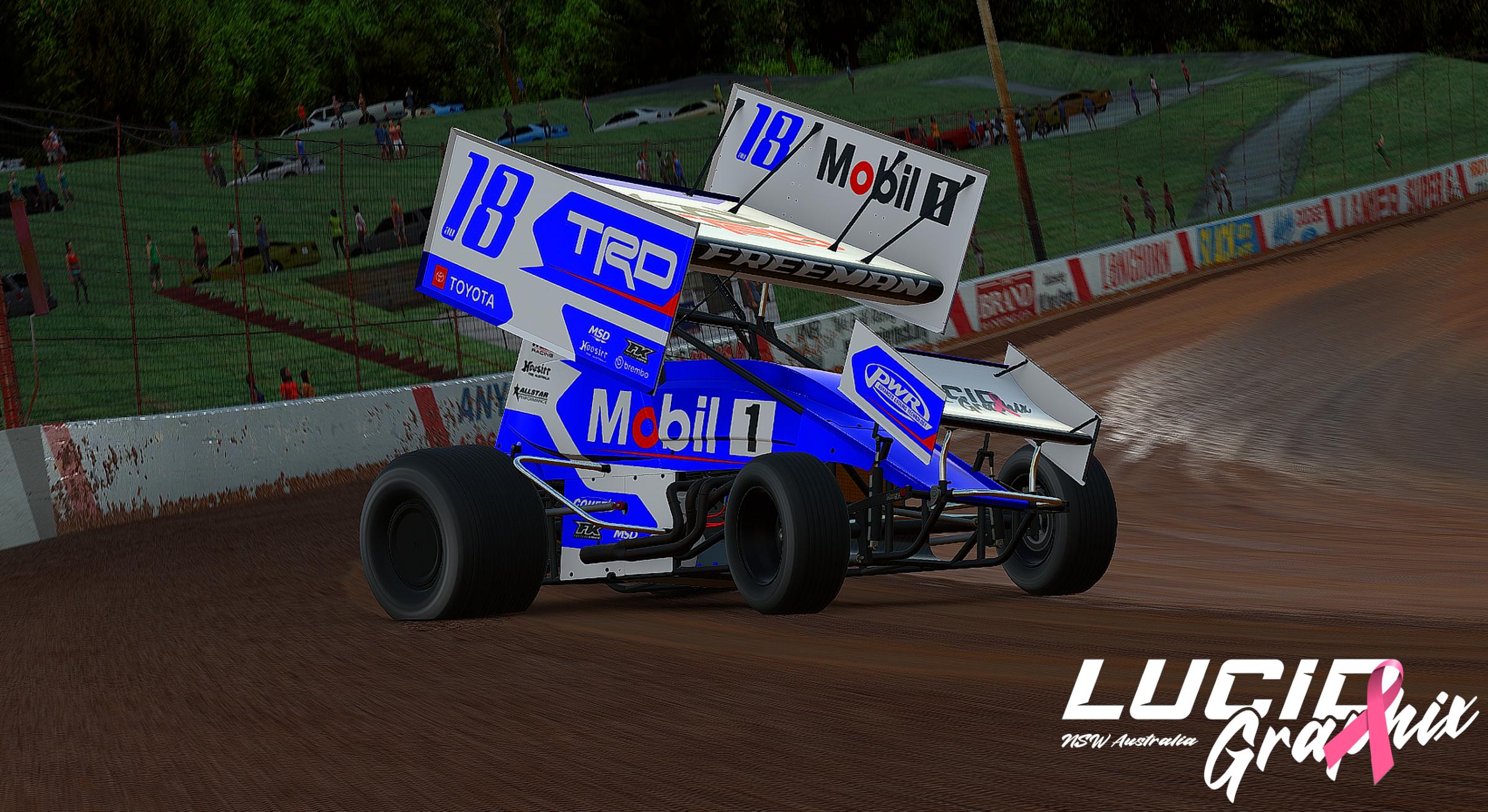 TRD-Mobile1-Lucid Graphix Concept Blue Winged Dirt Sprint car by Jacob ...