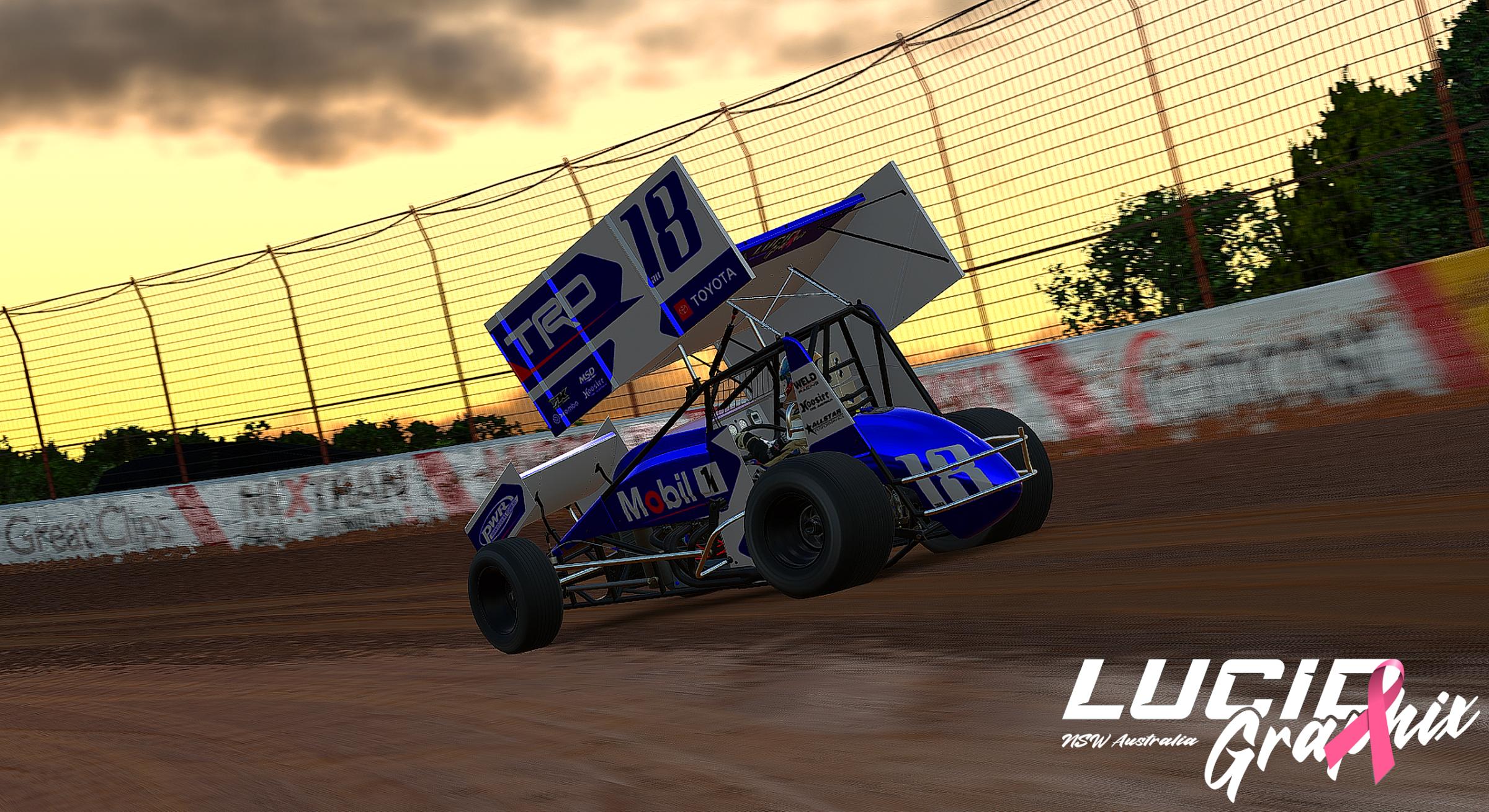 TRD-Mobile1-Lucid Graphix Concept Blue Winged Dirt Sprint car by Jacob ...