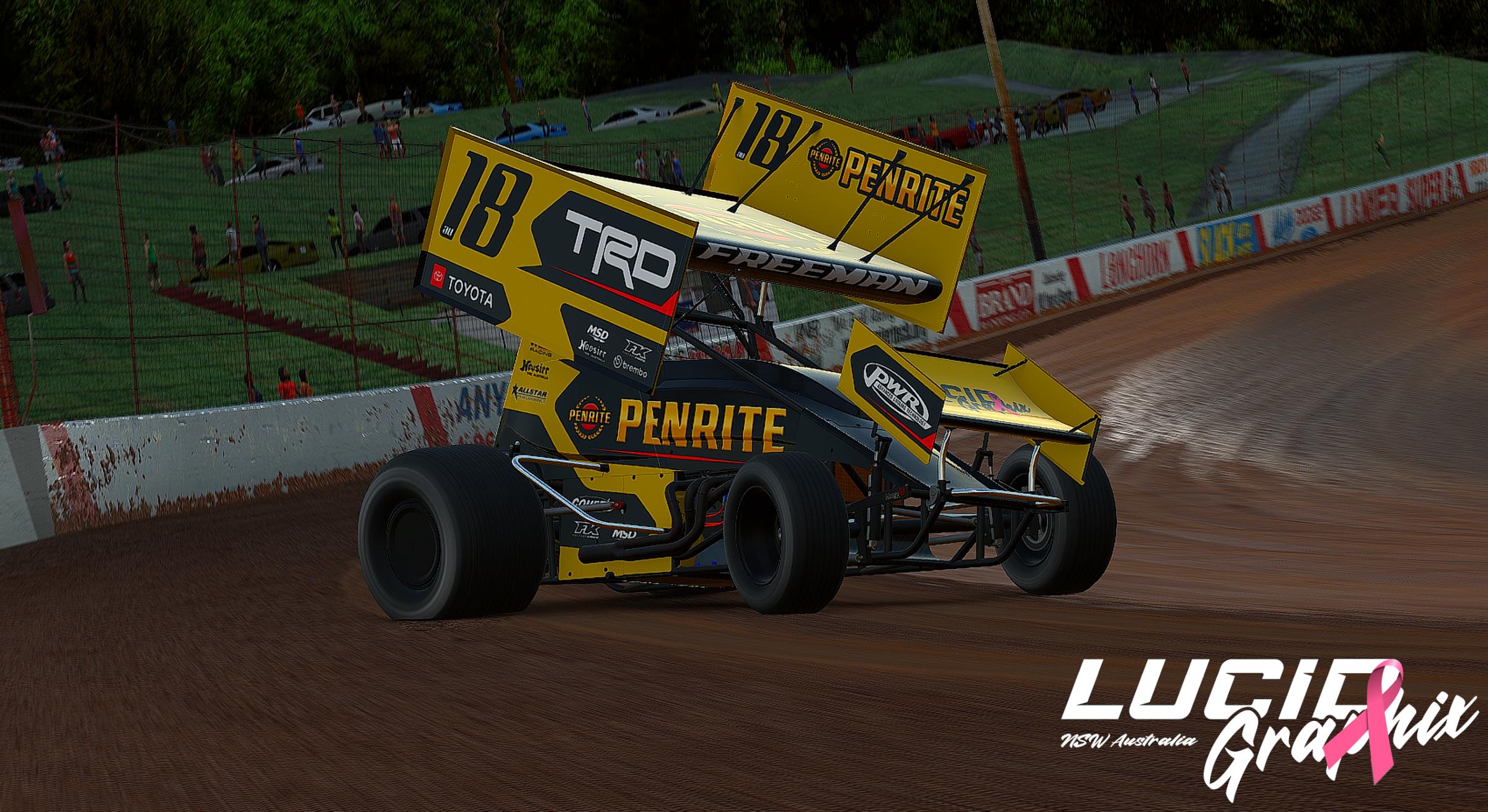 TRD-Penrite-Lucid Graphix Concept Gold Winged Dirt Sprint Car by Jacob ...