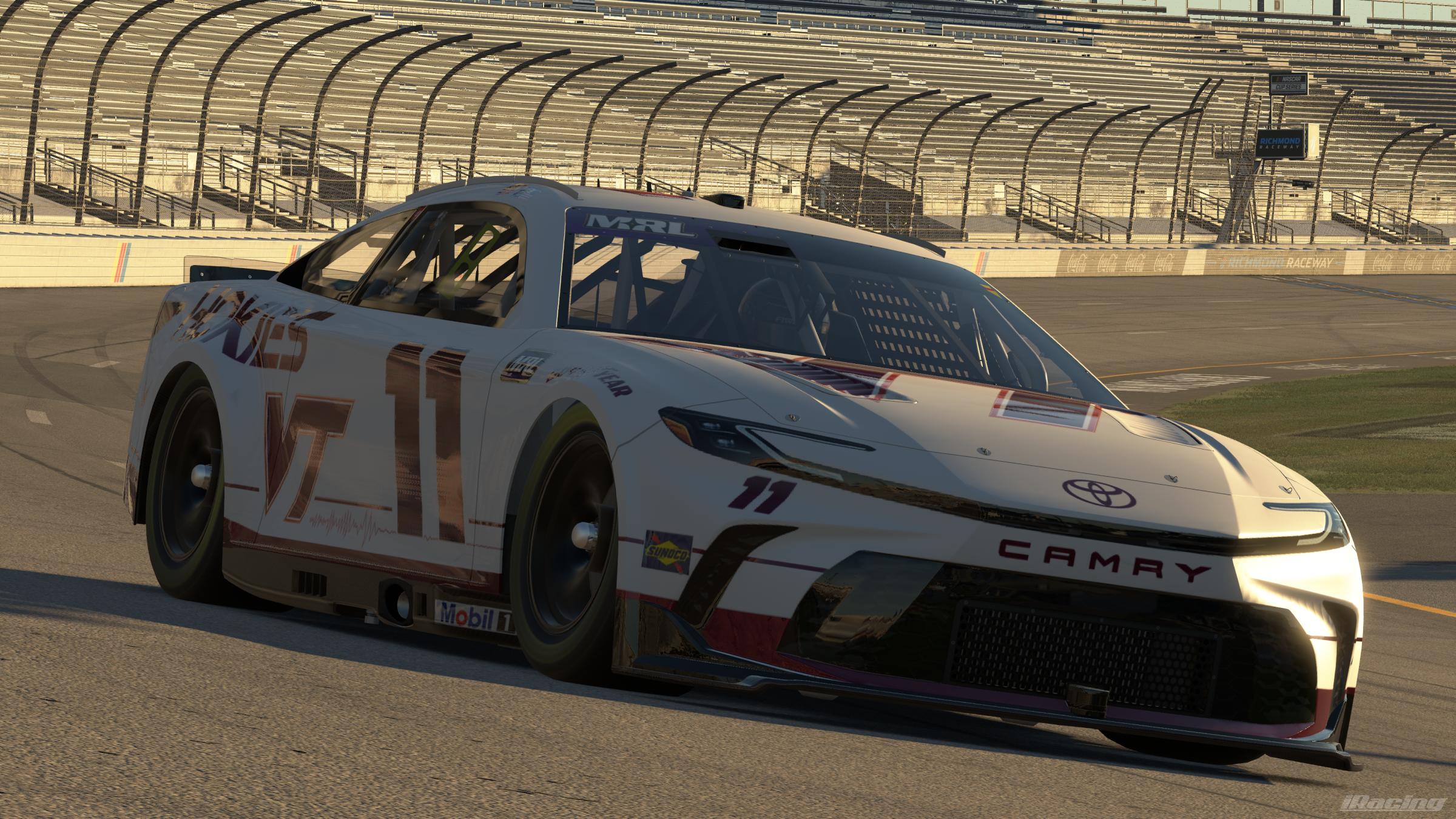 2026 Virginia Tech (White) Hokies #11 Toyota Camry Next Gen - MRL by ...
