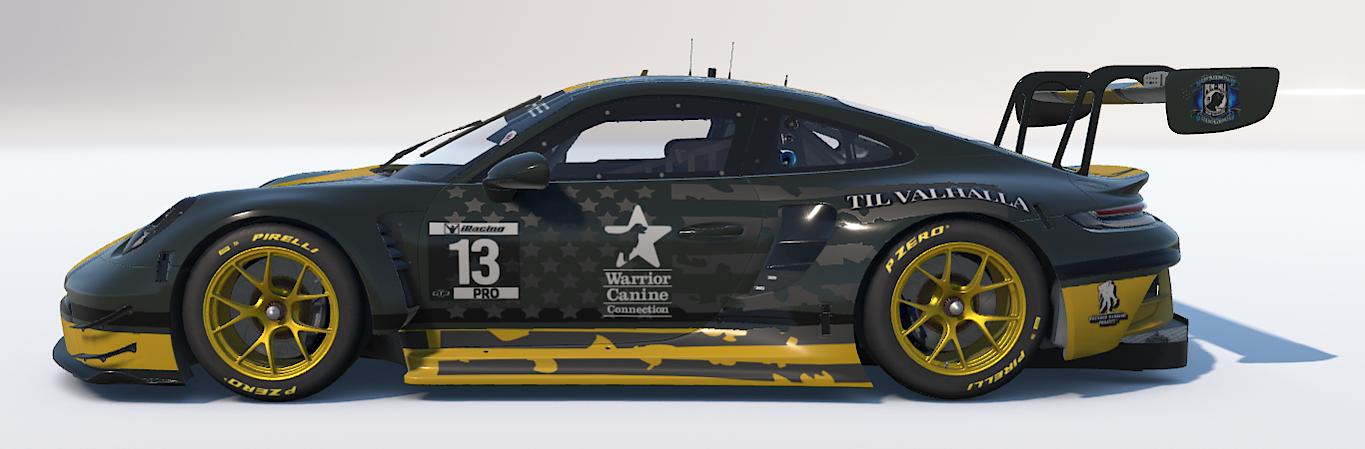 Warrior Canine Connection Porsche GT3 by Zane Rutherford - Trading Paints