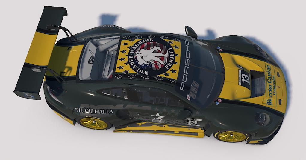 Warrior Canine Connection Porsche GT3 by Zane Rutherford - Trading Paints