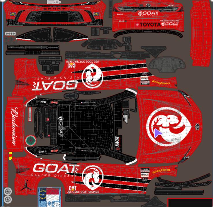 GOAT Racing Diecast Dale Jr Tribute Toyota Camry CUP League MB by ...