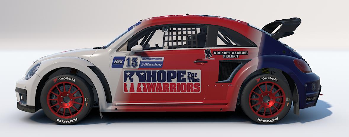 Hope for the Warriors VW Beetle Lite by Zane Rutherford - Trading Paints