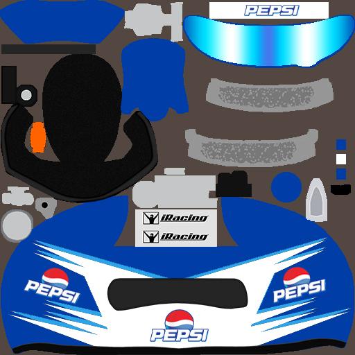 pepsi helmet by Jameson Miller - Trading Paints