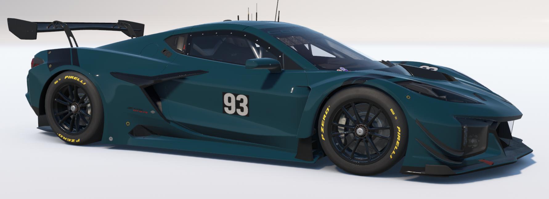 Dark Teal Corvette by Brad Younkman - Trading Paints