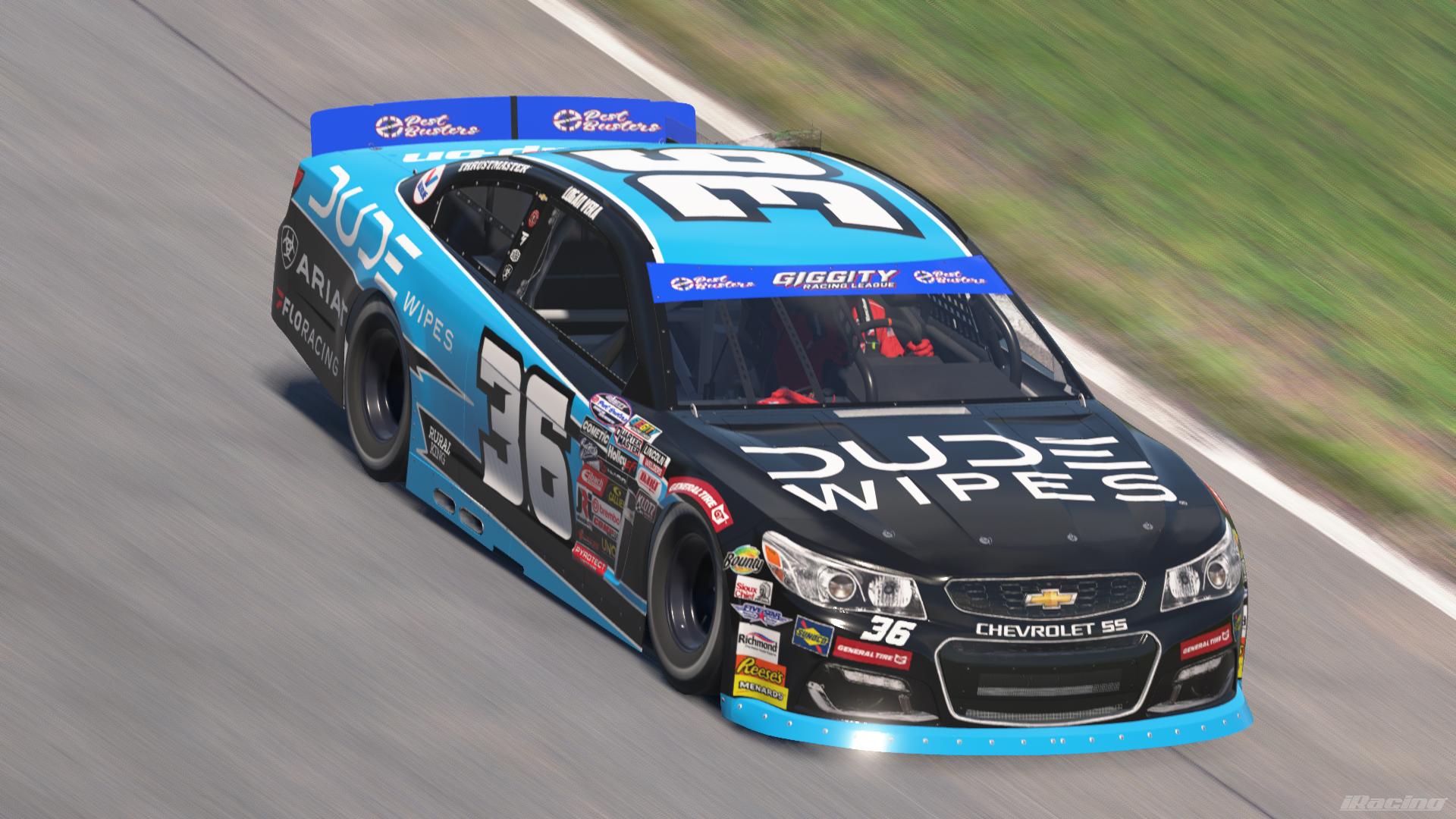 Dude Wipes Arca Chevy With Number by Logan Vera - Trading Paints