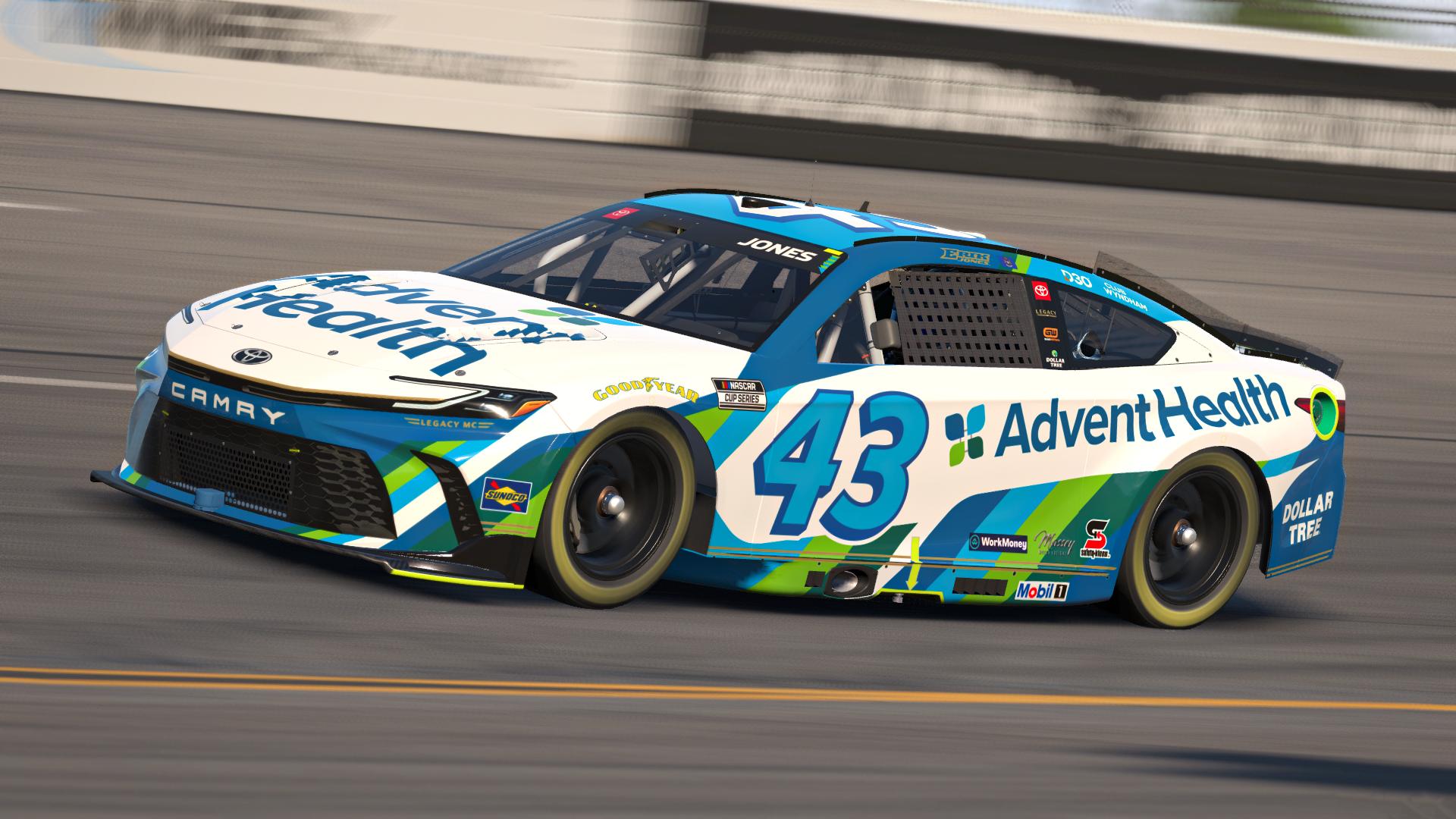 2026 #43 Erik Jones AdventHealth (No Number) by Roberto Ramirez ...