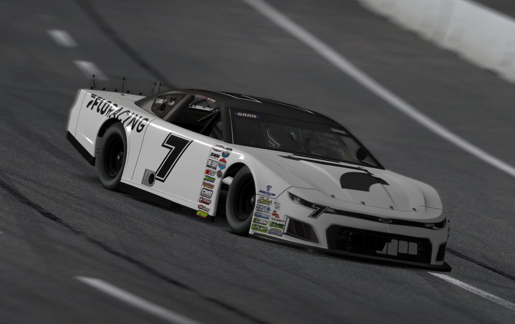 black and white Floracing by Kevin King Jr - Trading Paints