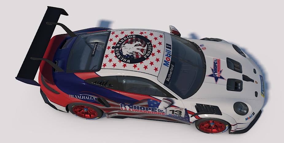 Hope for the Warriors Porsche Cup by Zane Rutherford - Trading Paints