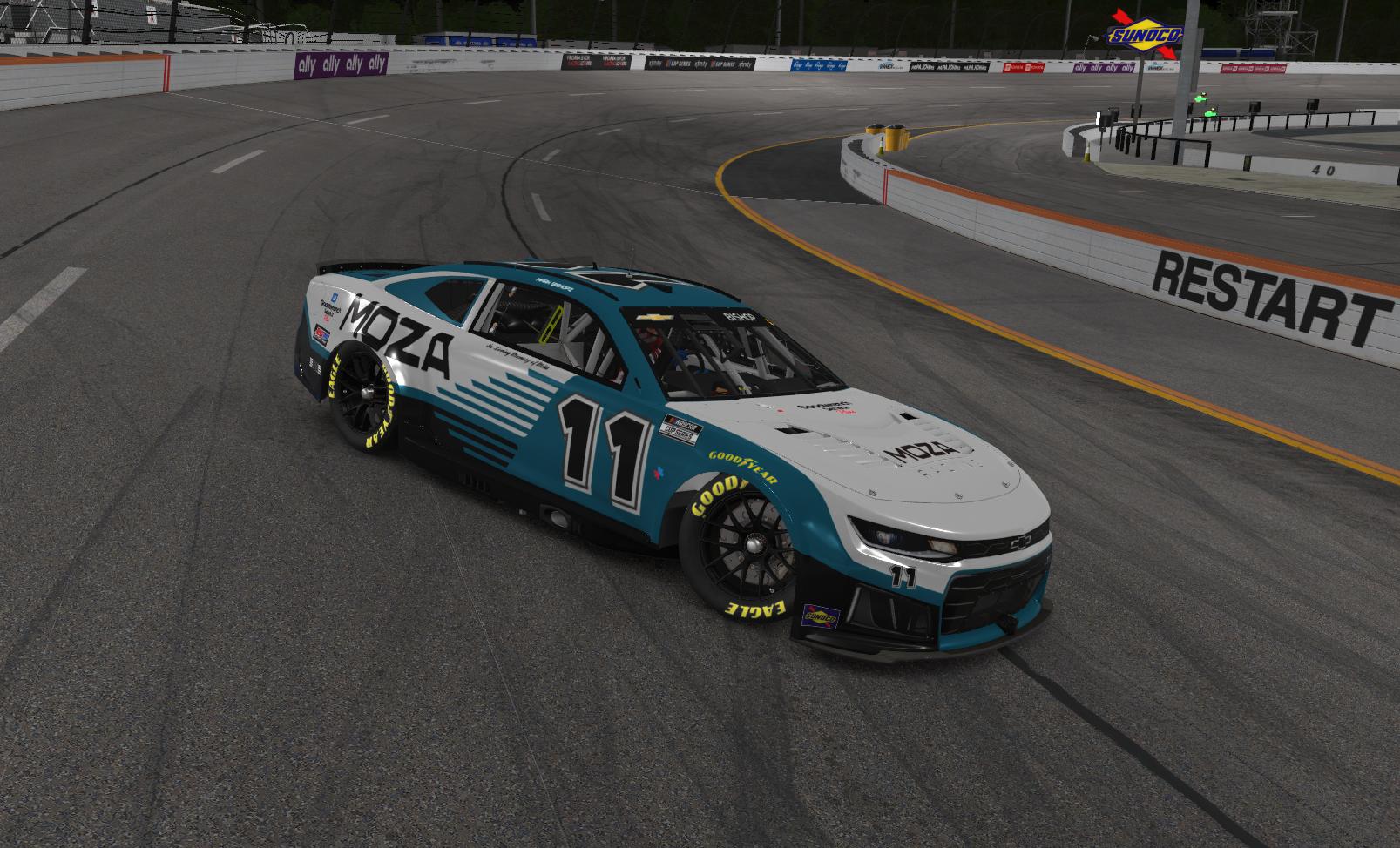 Chevy Z1 MOZA Green White by Mark Bishop2 - Trading Paints