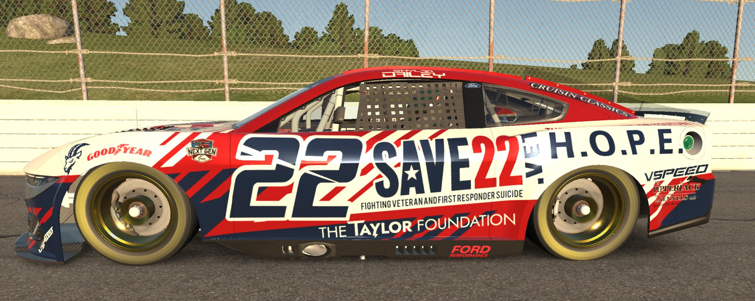 SAVE22.VET #22 GLR NEXT GEN by Skylar Dailey - Trading Paints