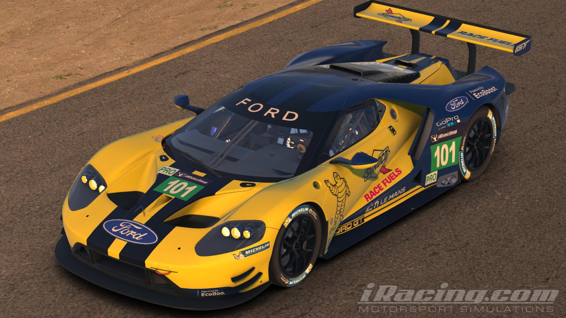 Sunoco Race Fuels Ford GT 2017 by Marshall W. - Trading Paints