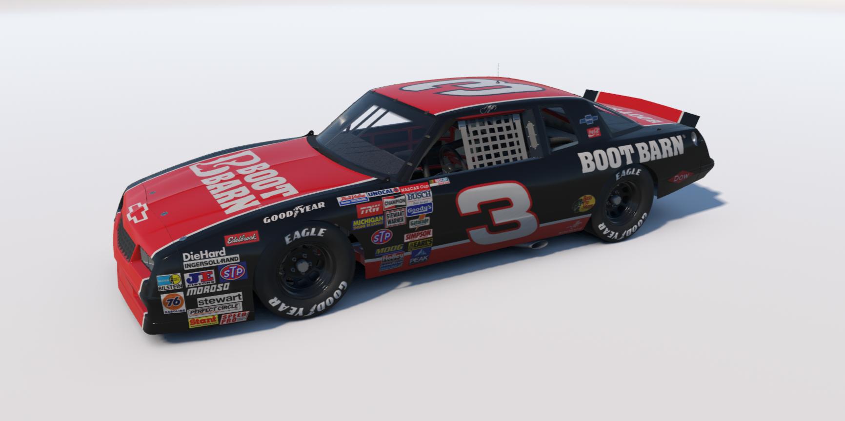 Austin Dillon # 3 Boot Barn Monte Carlo no # by Brett M. - Trading Paints