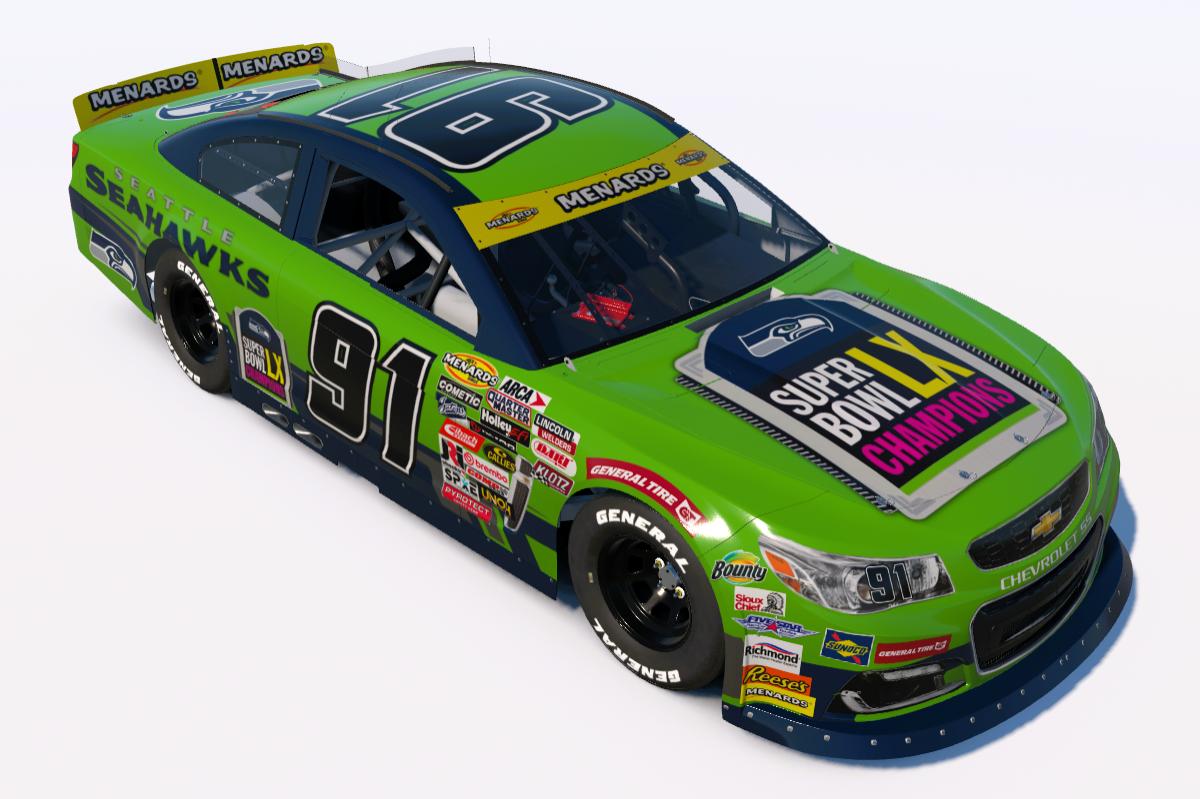 Seattle Seahawks Super Bowl Champs Arca Chevy by Jared S. - Trading Paints