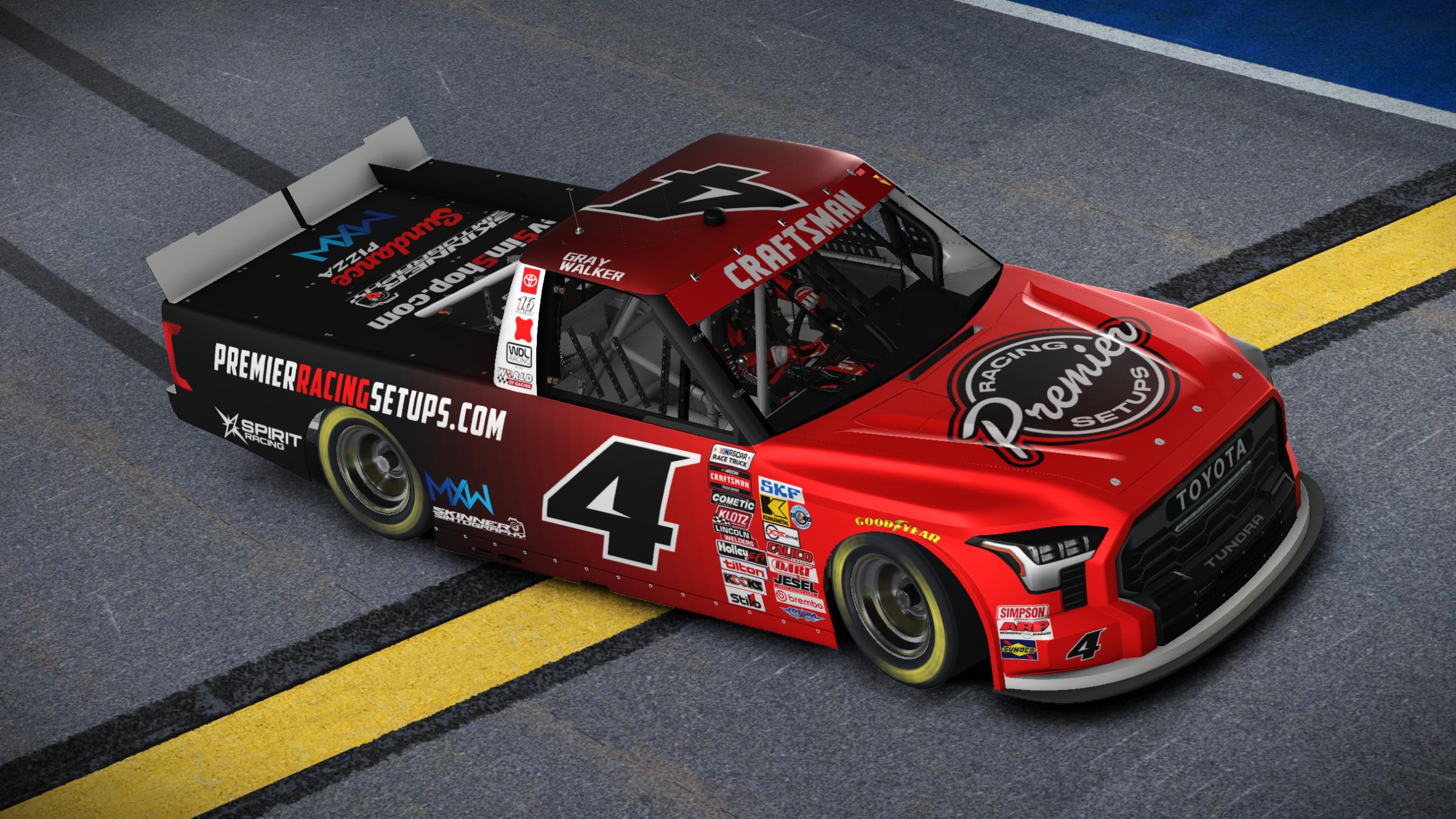 Gray Walkers 2026 Premier Setups RTP Qualifying Paint by Gavyn Rodgers ...