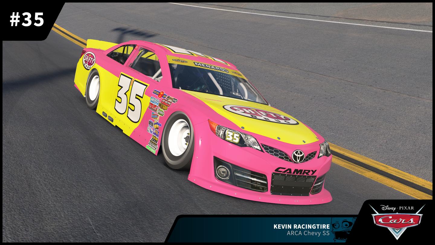 #35 Kevin Racingtire Shifty Drug Disney PIXAR Cars ARCA Toyota Camry by ...