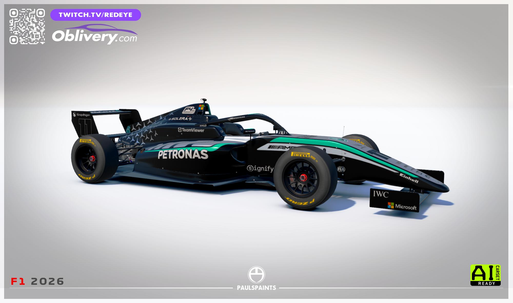 2026 Mercedes for F4 by Paul R Chaloner - Trading Paints