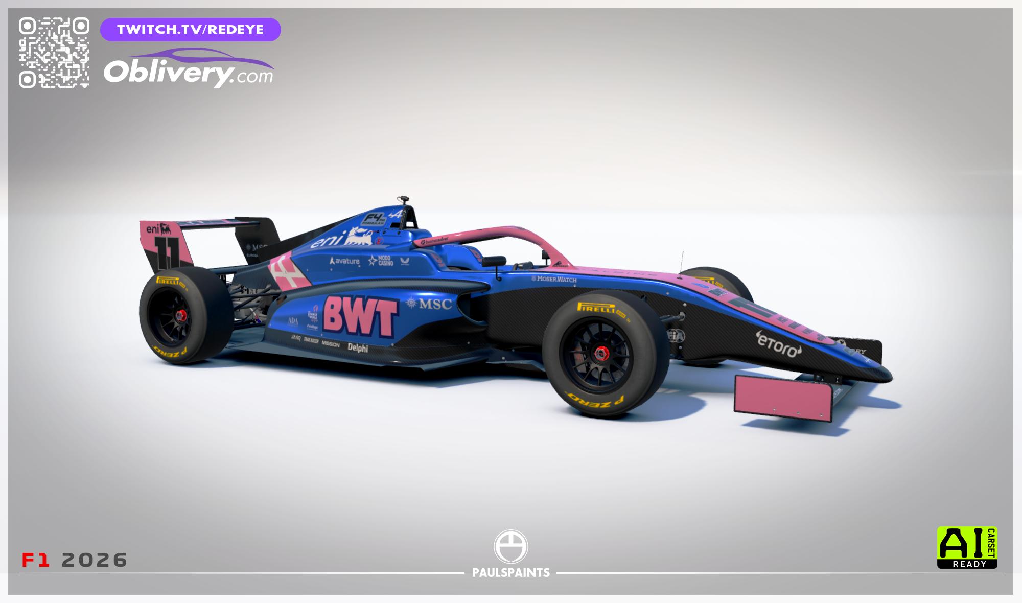 2026 Alpine for F4 by Paul R Chaloner - Trading Paints