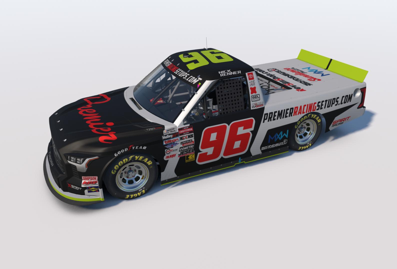 Nick Renner 2026 RTP Premier Setups Truck Paint Black by Gavyn Rodgers ...