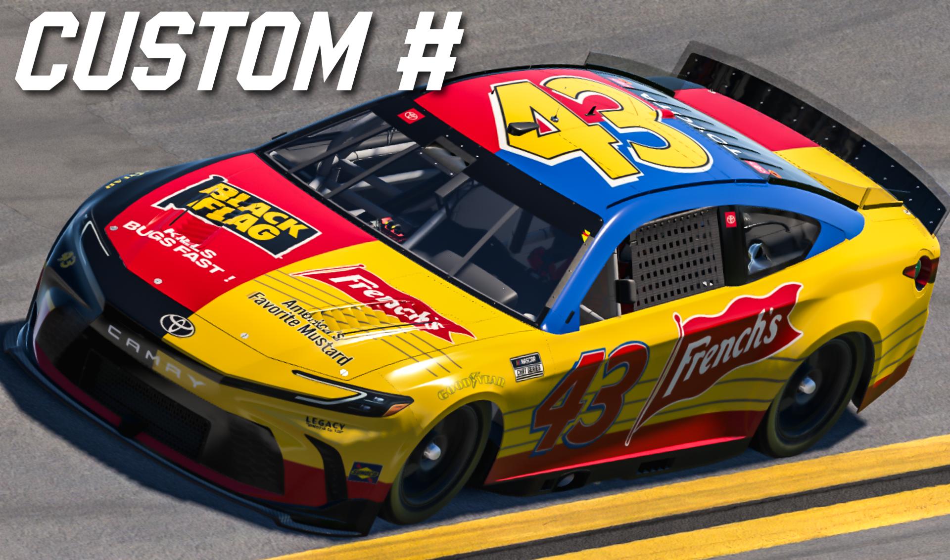 2026 Frenchs/Black Flag #43 Toyota Camry XSE - Custom # by Jordan N ...