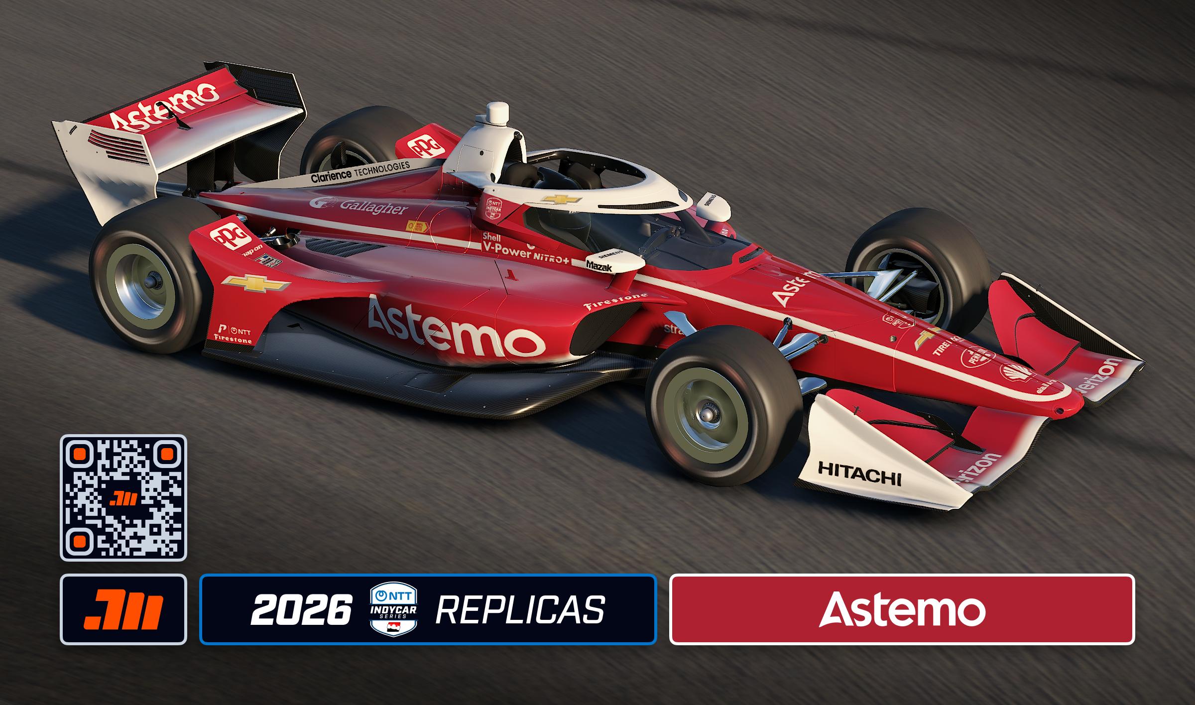 2026 Josef Newgarden Astemo IndyCar by Jeff McKeand - Trading Paints
