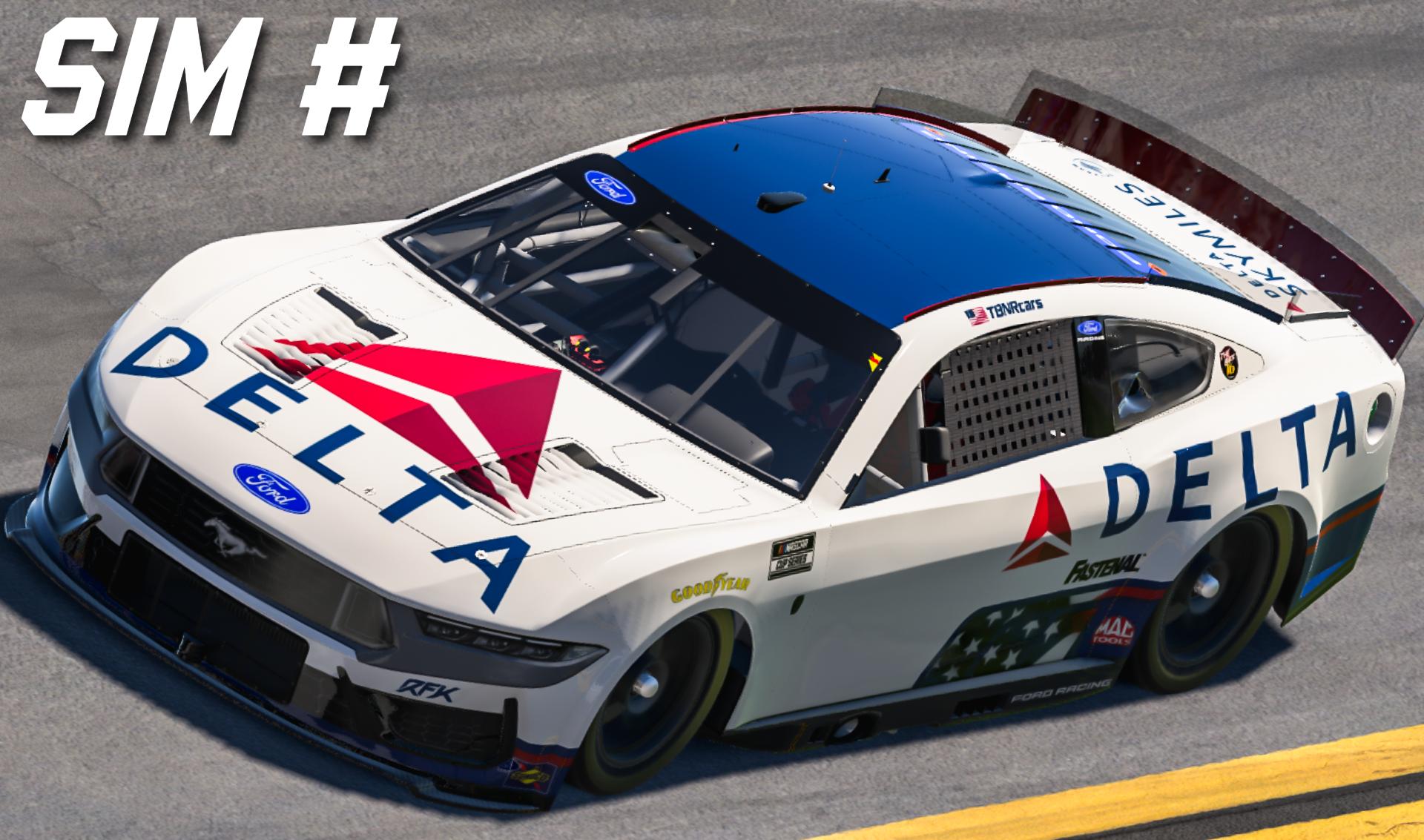 2026 Delta Airlines #89 Ford Mustang Dark Horse (Coke 600) - Sim ...