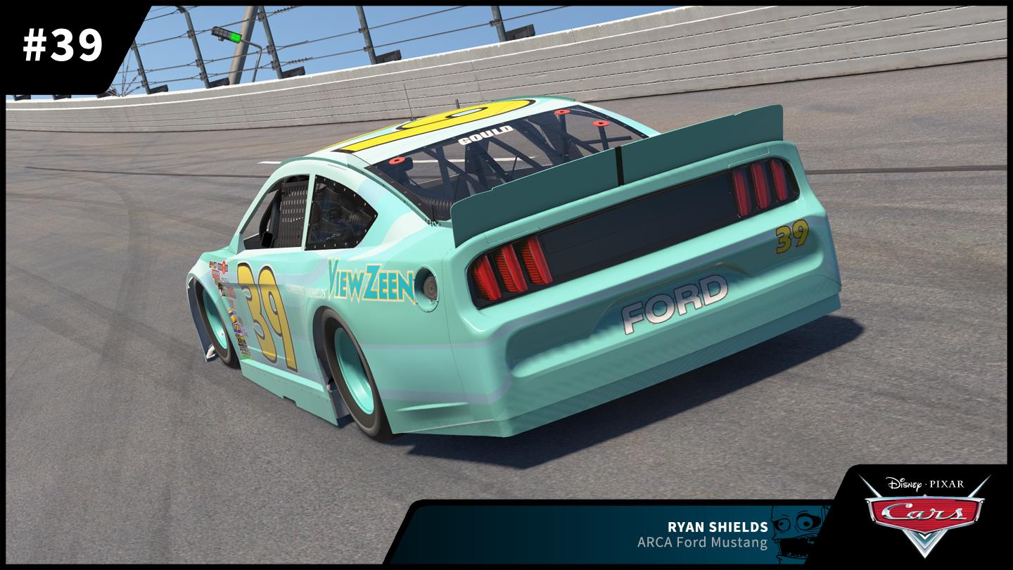 #39 Ryan Shields ViewZeen Disney PIXAR Cars ARCA Ford Mustang by Zack W ...