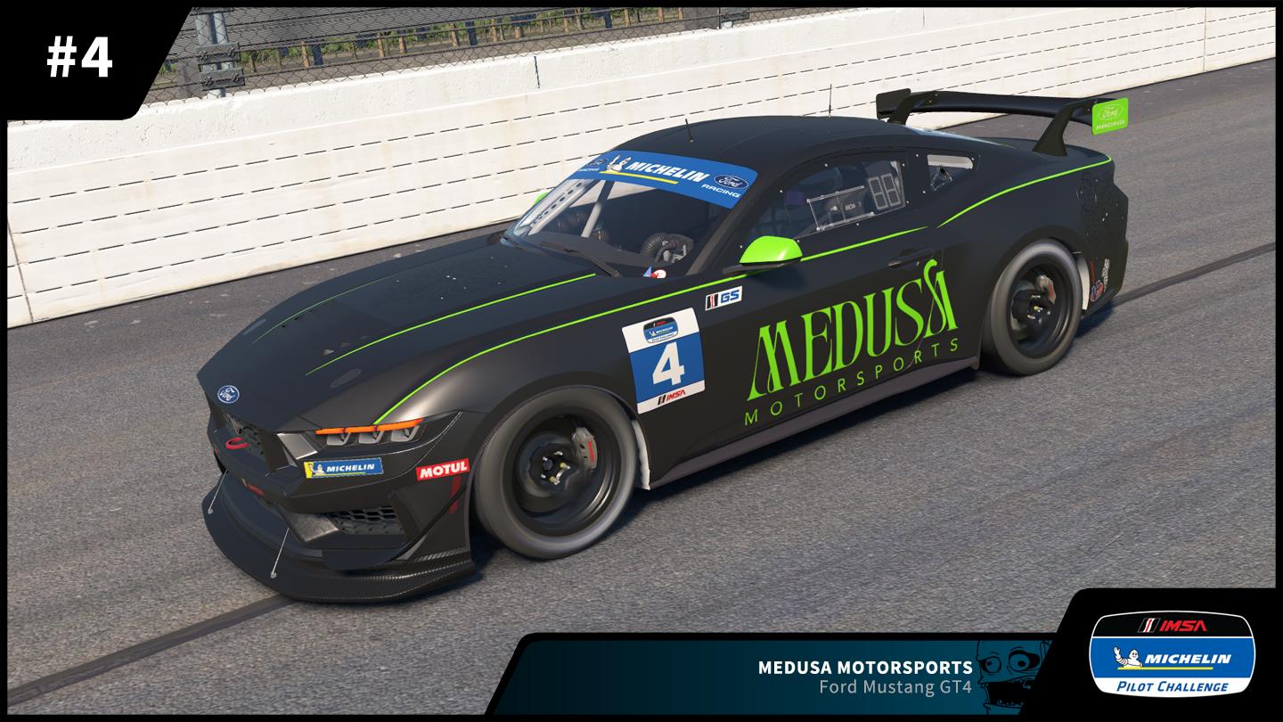 #4 Medusa Motorsports Ford Mustang GT4 2026 IMSA Michelin Pilot ...