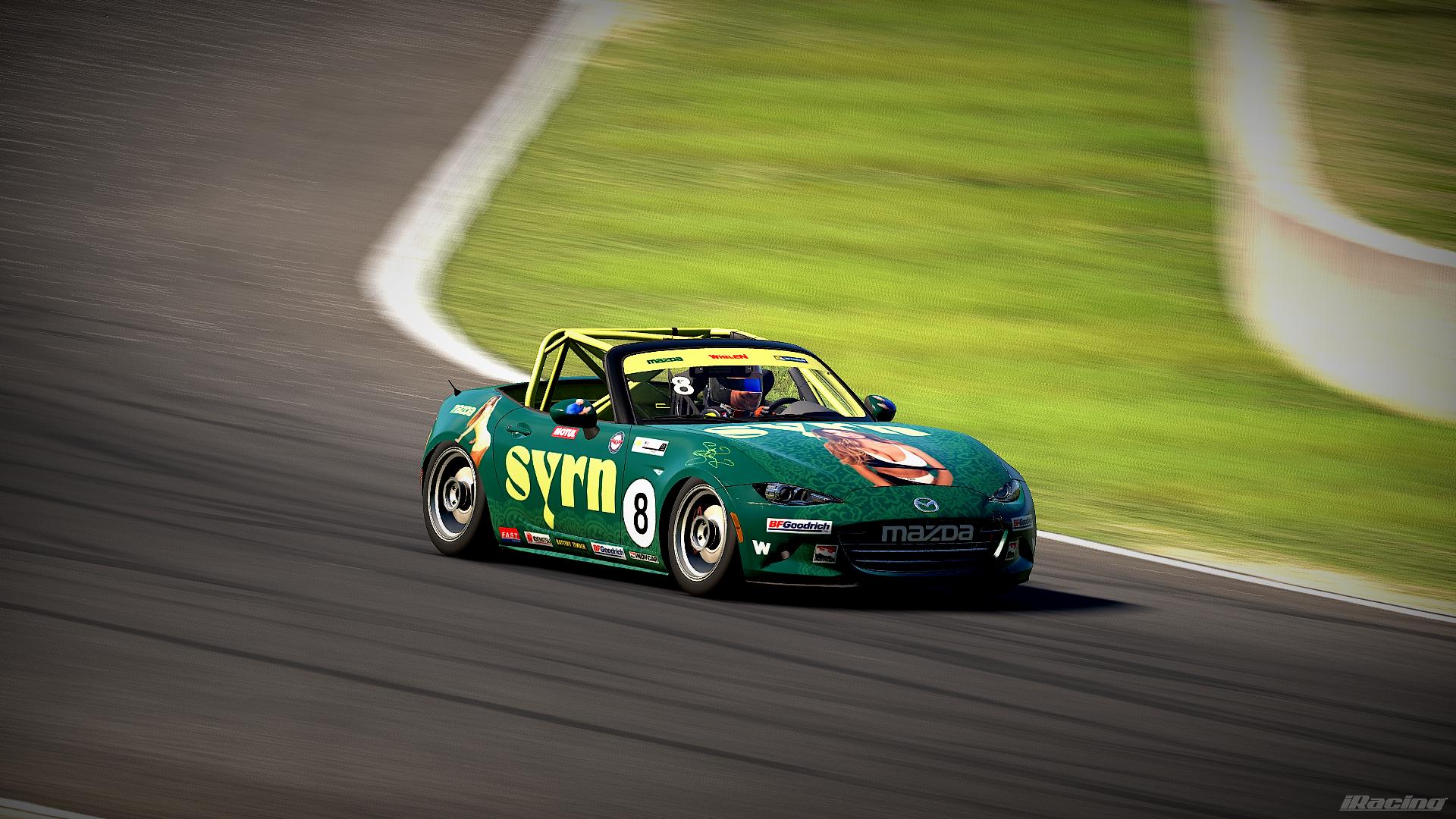 Sydney Sweeney Syrn MX-5 Cup Car by Scotty Reed - Trading Paints