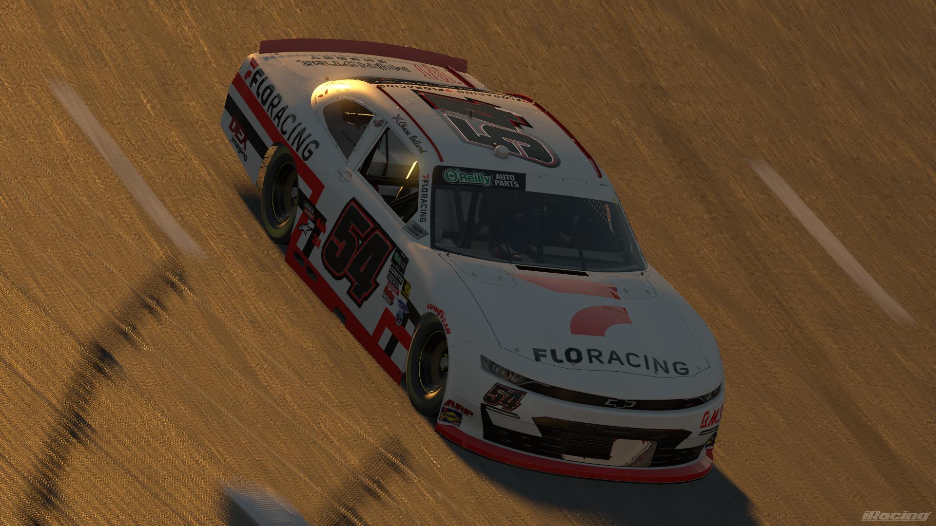 #54 Flo Racing White by Chase Bullard - Trading Paints