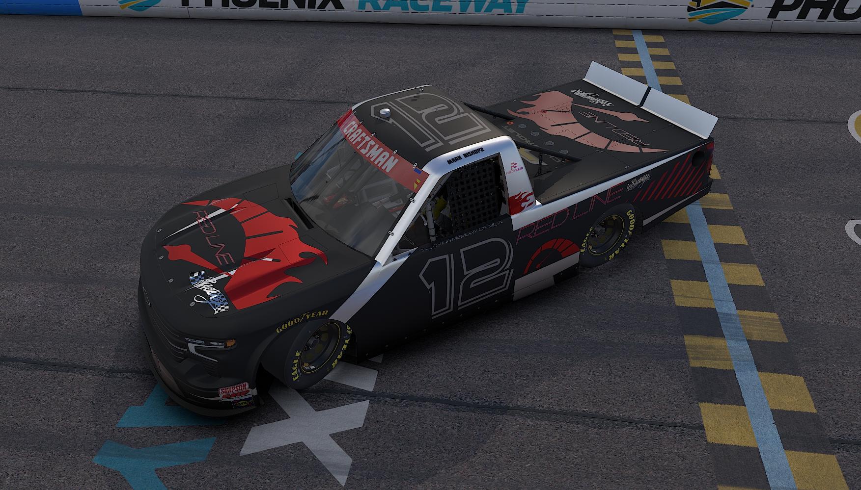 NASCAR Truck Chevrolet Red Line Racing by Mark Bishop2 - Trading Paints