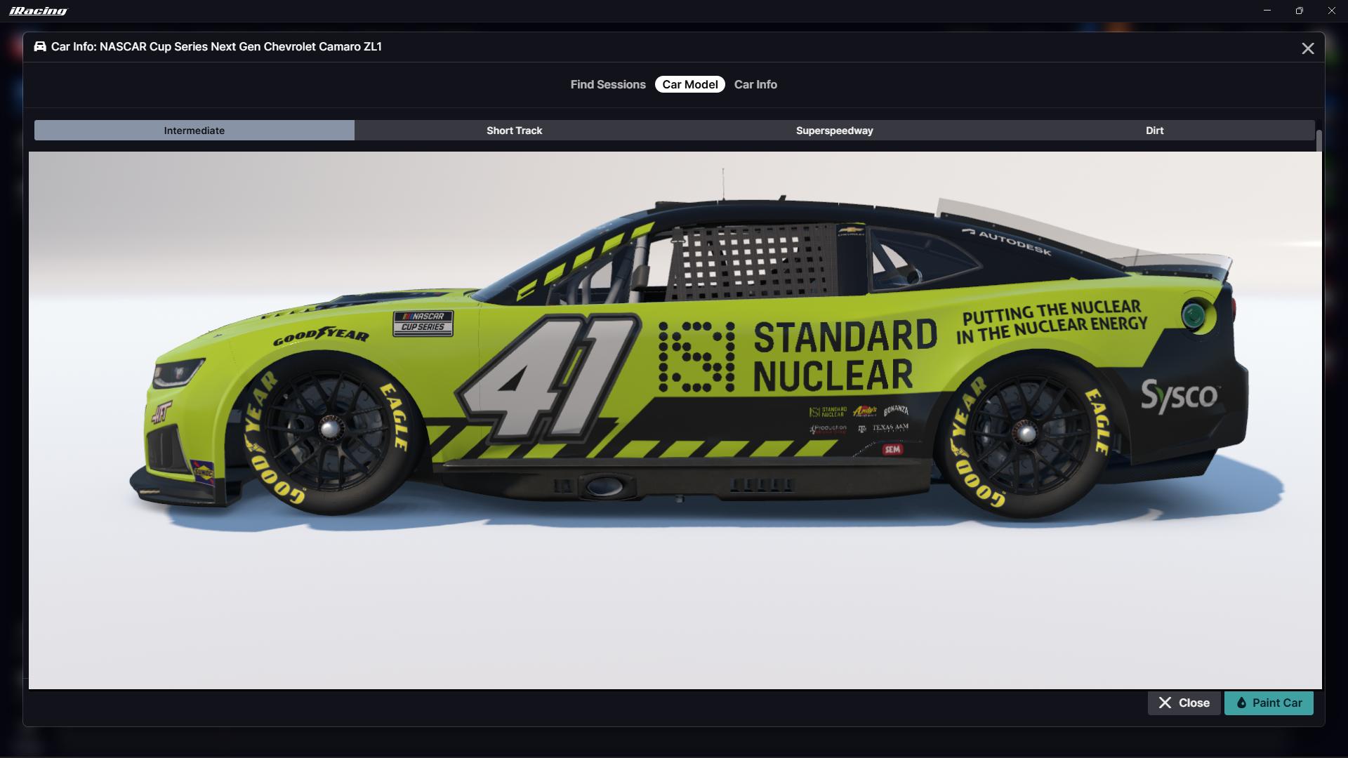 Cole Custer Standard Nuclear 2026 Concept by Ryan Hollar - Trading Paints