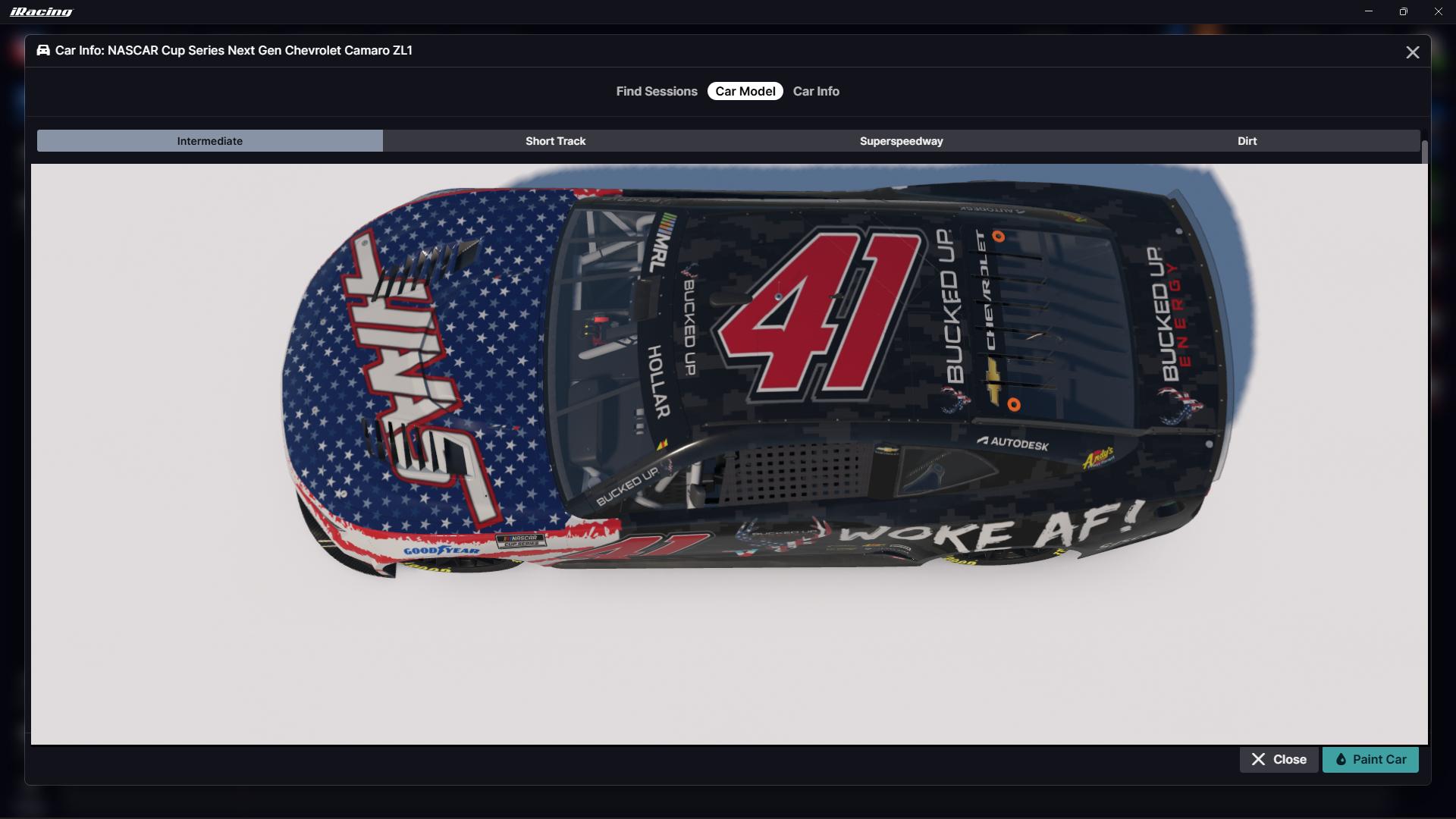 Bucked Up Cole Custer Haas 2026 Concept by Ryan Hollar - Trading Paints
