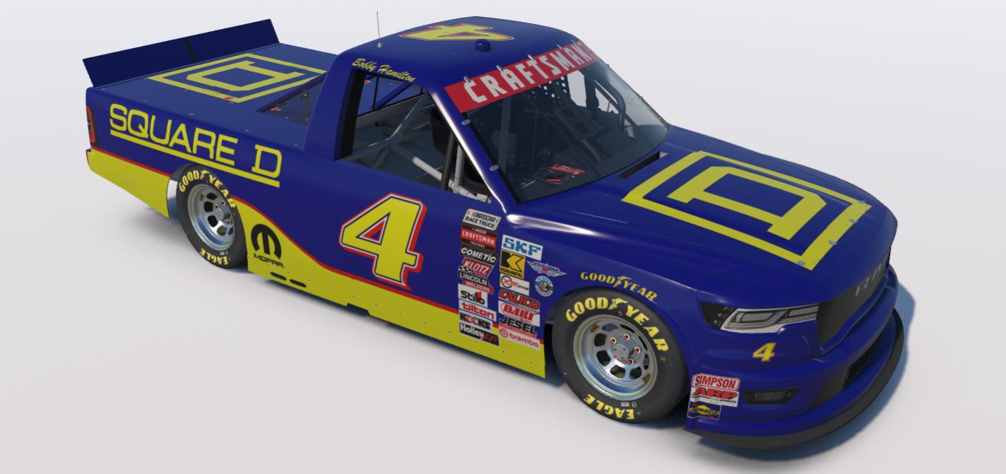 Square D Ram Bobby Hamilton Custom Number by Adam Roberson - Trading Paints