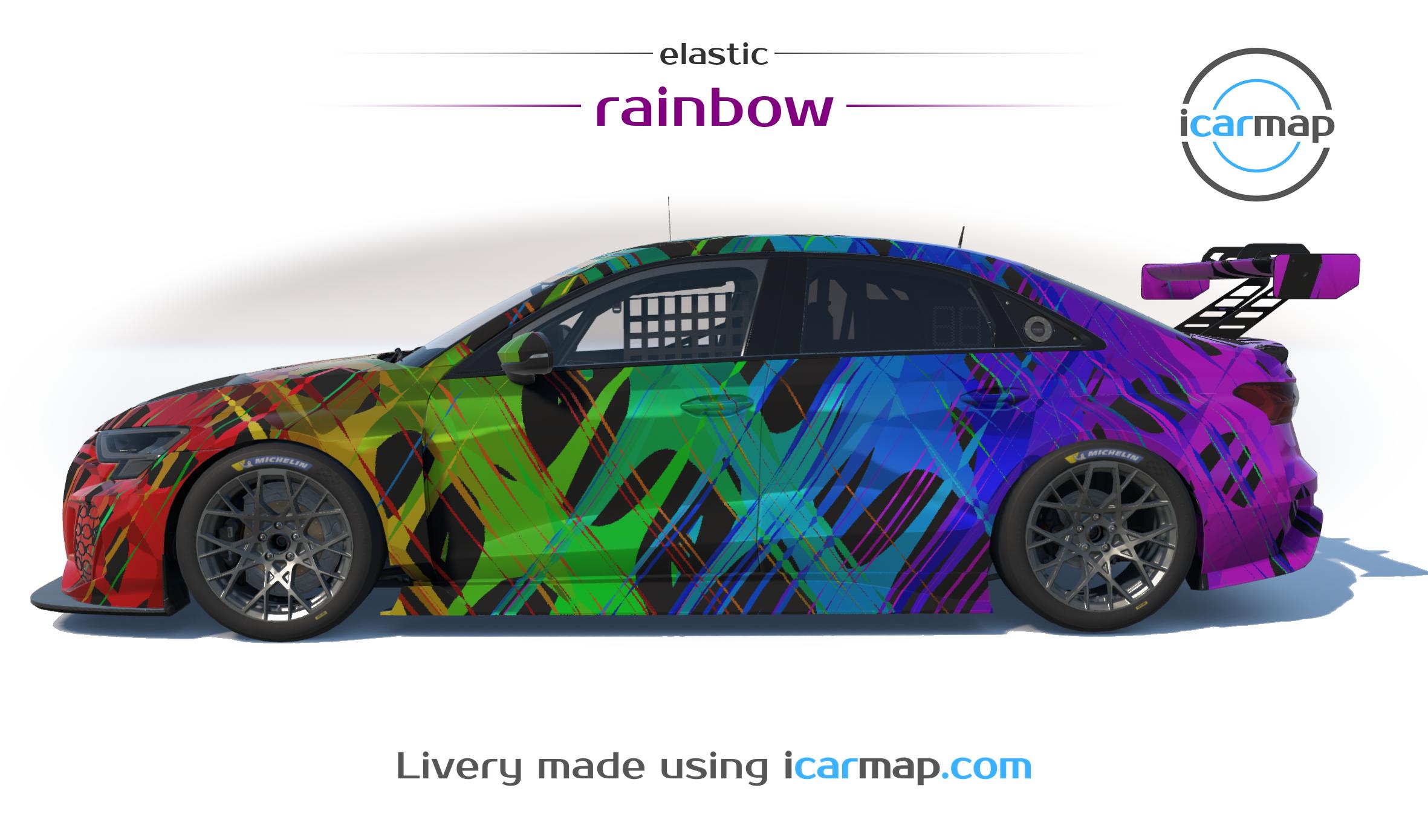 Elastic - Rainbow (Audi RS3 LMS Gen2 TCR) by Will M. - Trading Paints