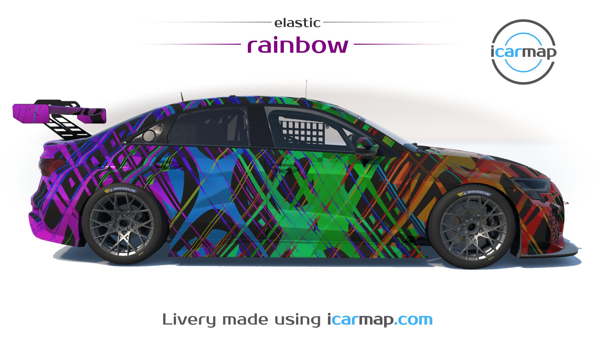 Elastic - Rainbow (Audi RS3 LMS Gen2 TCR) by Will M. - Trading Paints