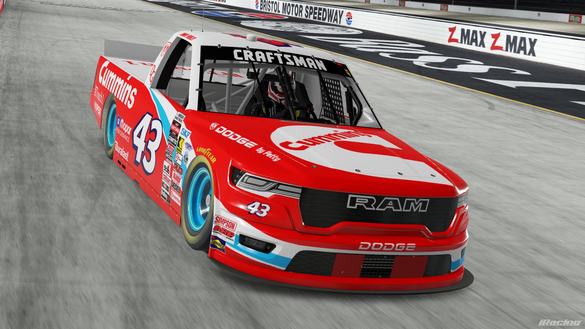 1997 Jimmy Hensley Cummins Dodge Ram (#43) by DG Swiss - Trading Paints