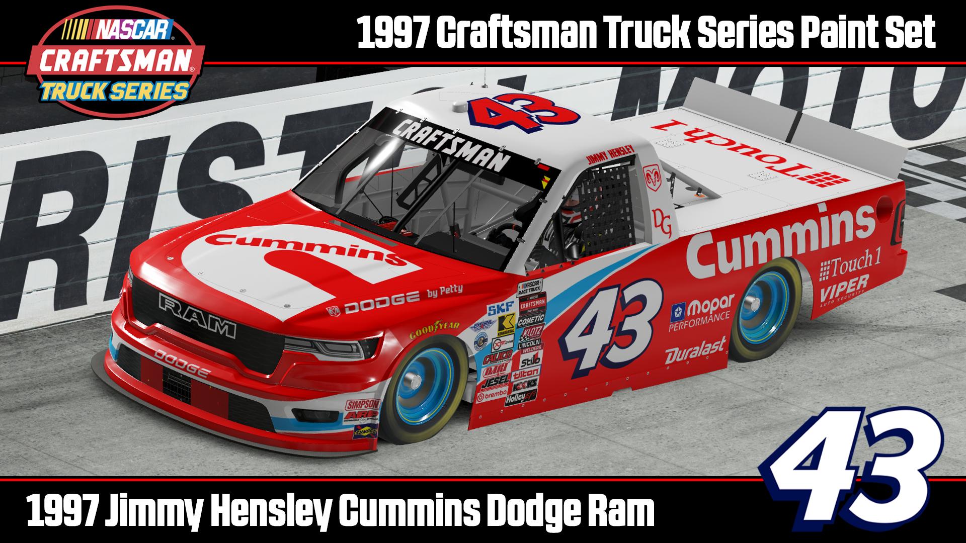 1997 Jimmy Hensley Cummins Dodge Ram (No #) by DG Swiss - Trading Paints