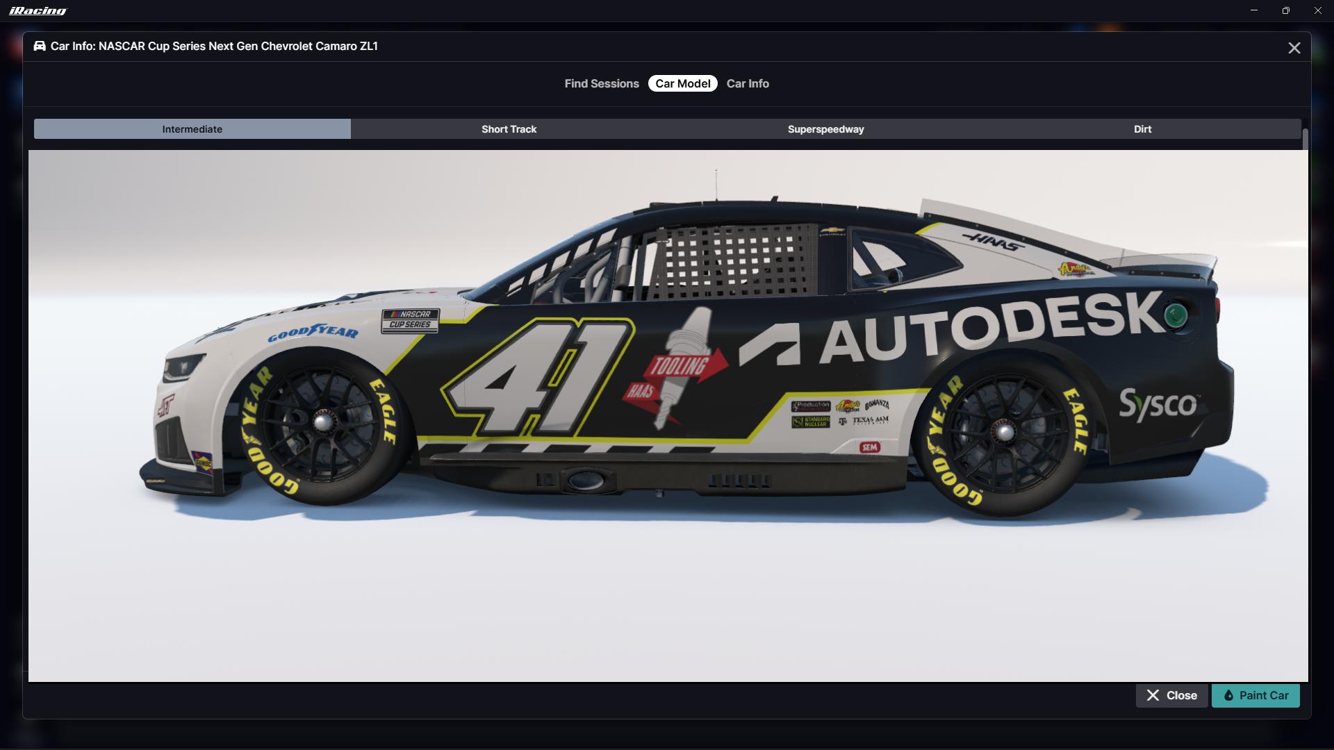 Cole Custer Haas Autodesk 2026 Concept by Ryan Hollar - Trading Paints