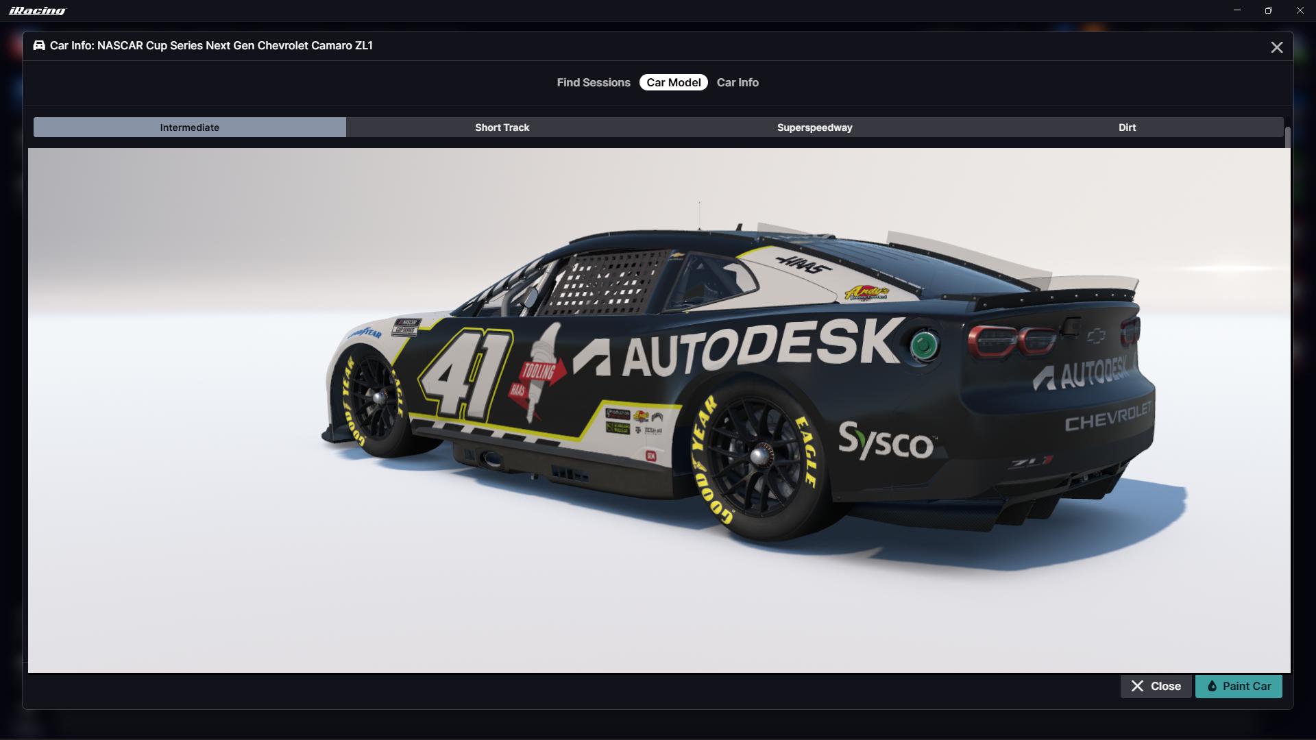 Cole Custer Haas Autodesk 2026 Concept by Ryan Hollar - Trading Paints