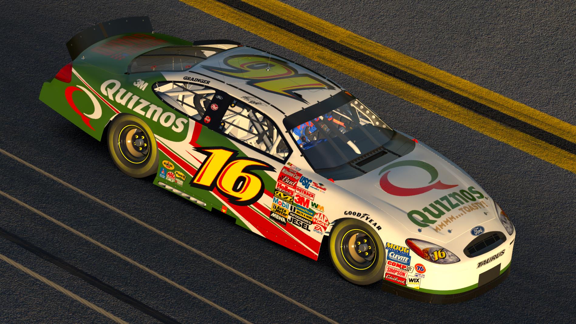Greg Biffle 2003 Quiznos #16 Fictional Ford Taurus SS by Errett Van Dee ...