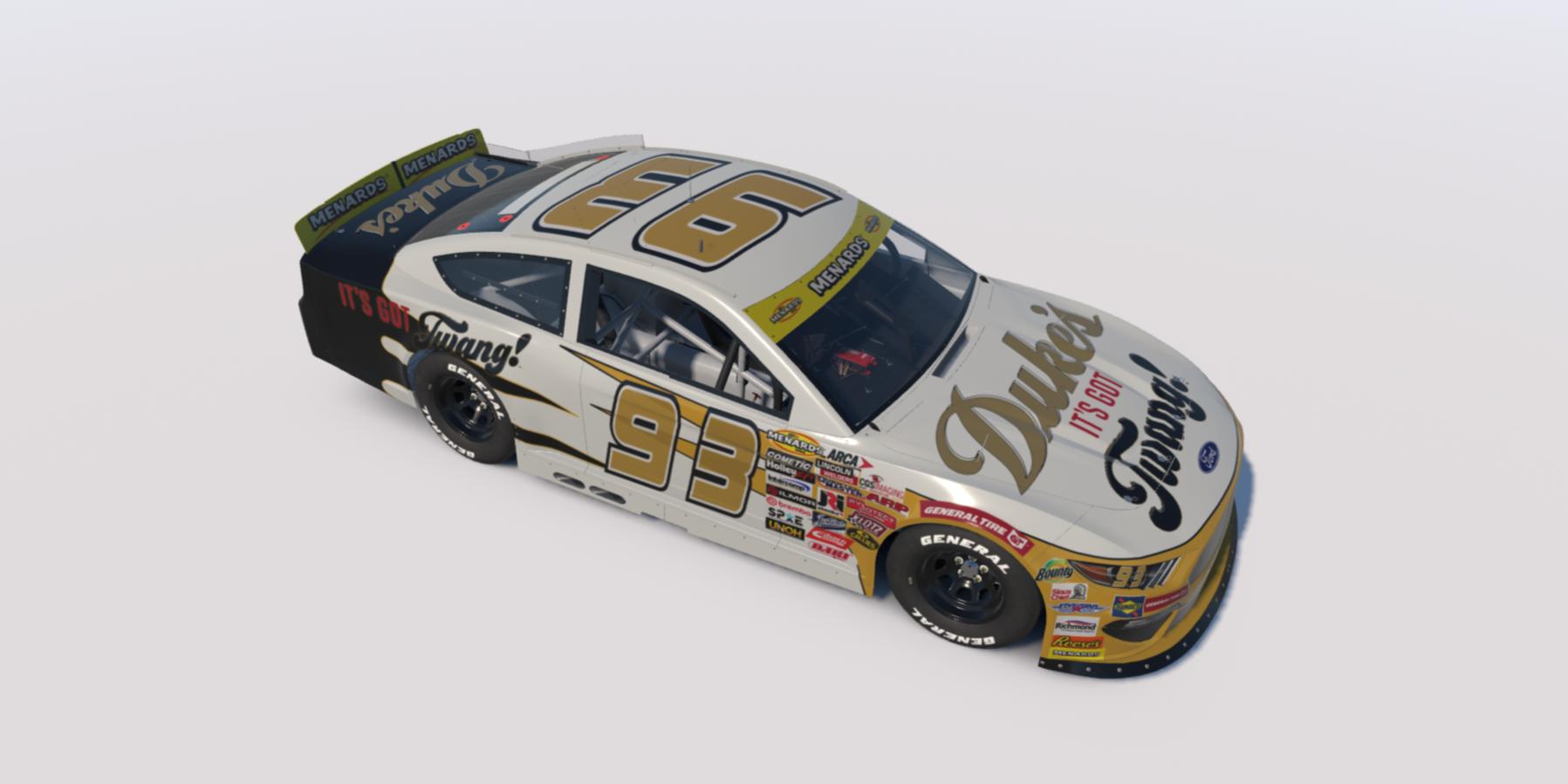 Dukes Mayo livery for ARCA Mustang by Clyde S. - Trading Paints