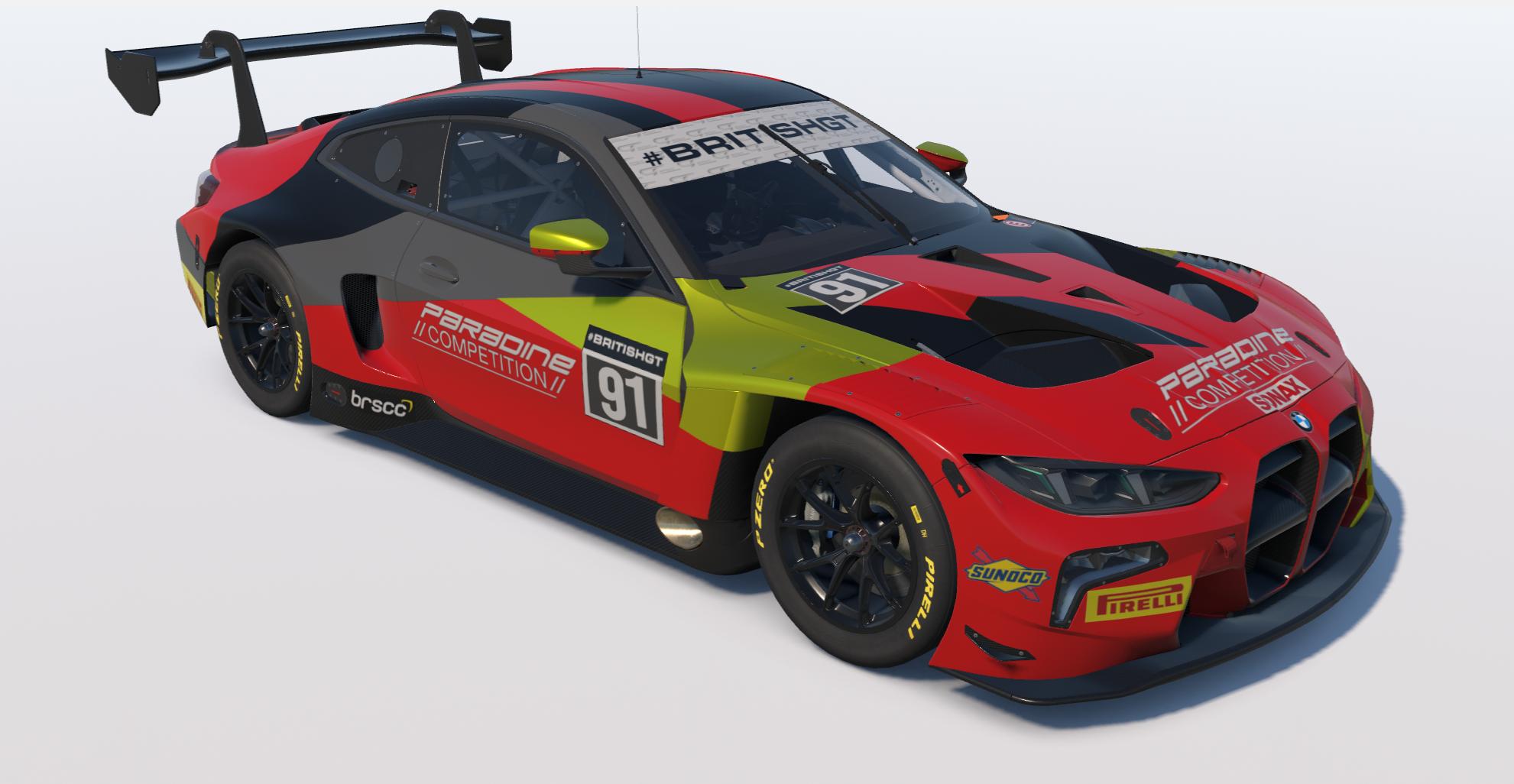 Old Version Paradine Competition Car #91 2026 British GT3 - Darren ...