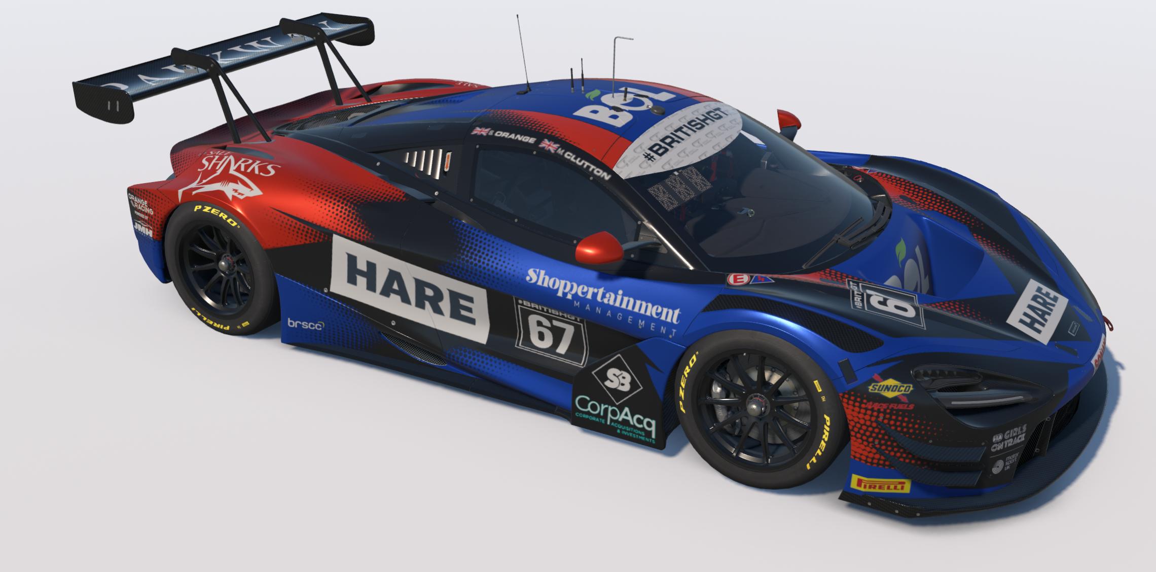 Orange Racing Car #67 2026 British GT - Simon Orange and Marcus Clutton ...