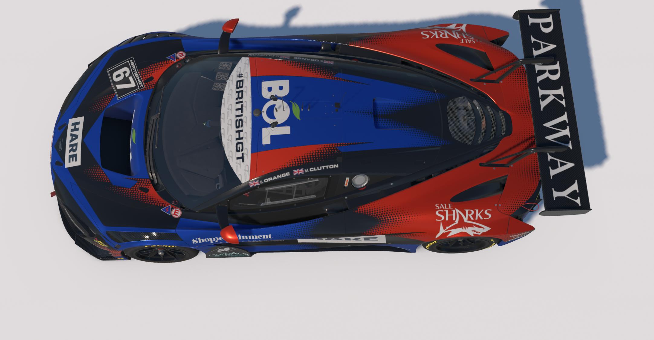 Orange Racing Car #67 2026 British GT - Simon Orange and Marcus Clutton ...