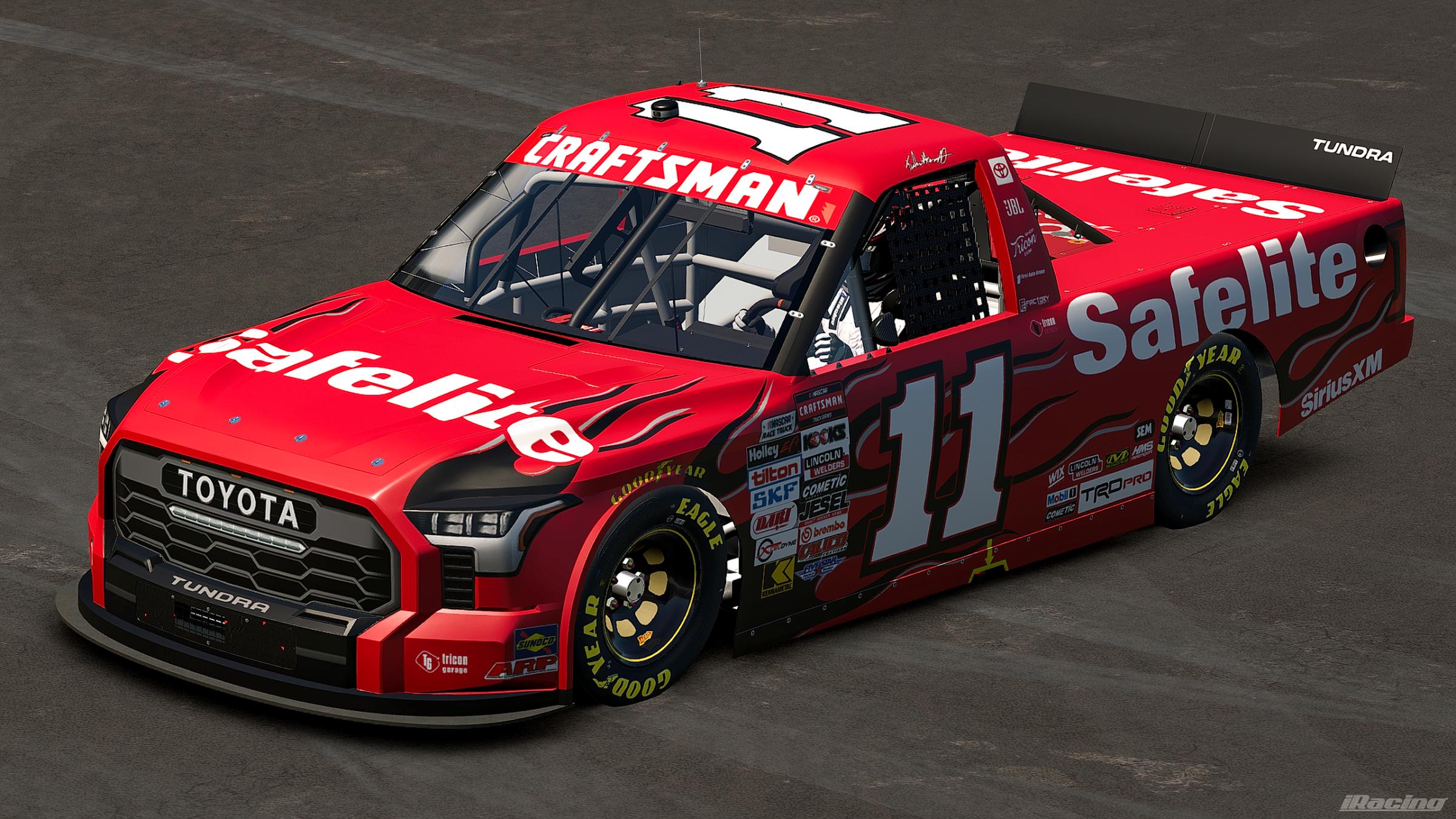 2026 Kaden Honeycutt #11 Safelite Throwback Toyota Tundra (No Number ...