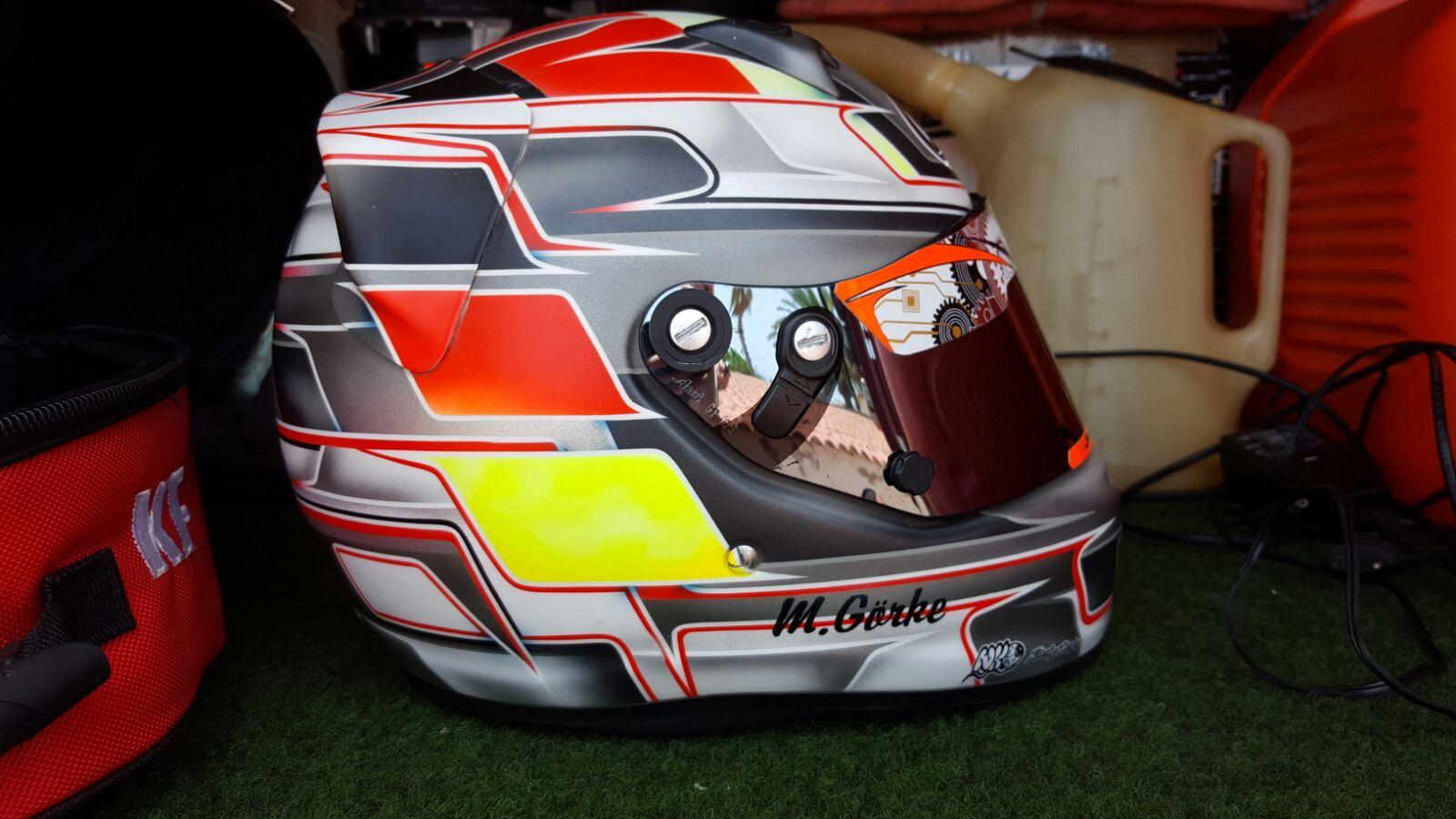 Mike Gorke Helmet by Hugo Hernandez Gutierrez - Trading Paints