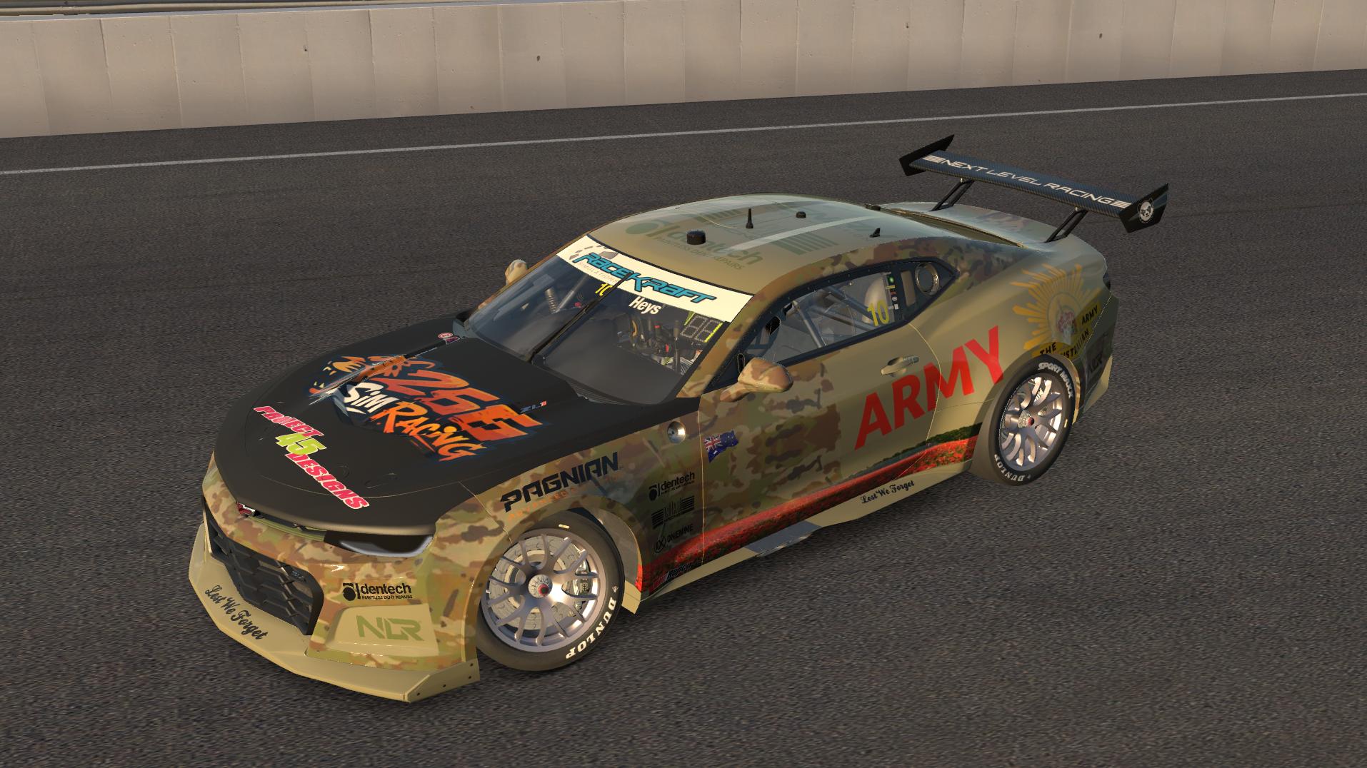 V8 Vets ANZAC Livery (ARMY) Luke Allman (266 SIM RACING) by Brad Heys ...