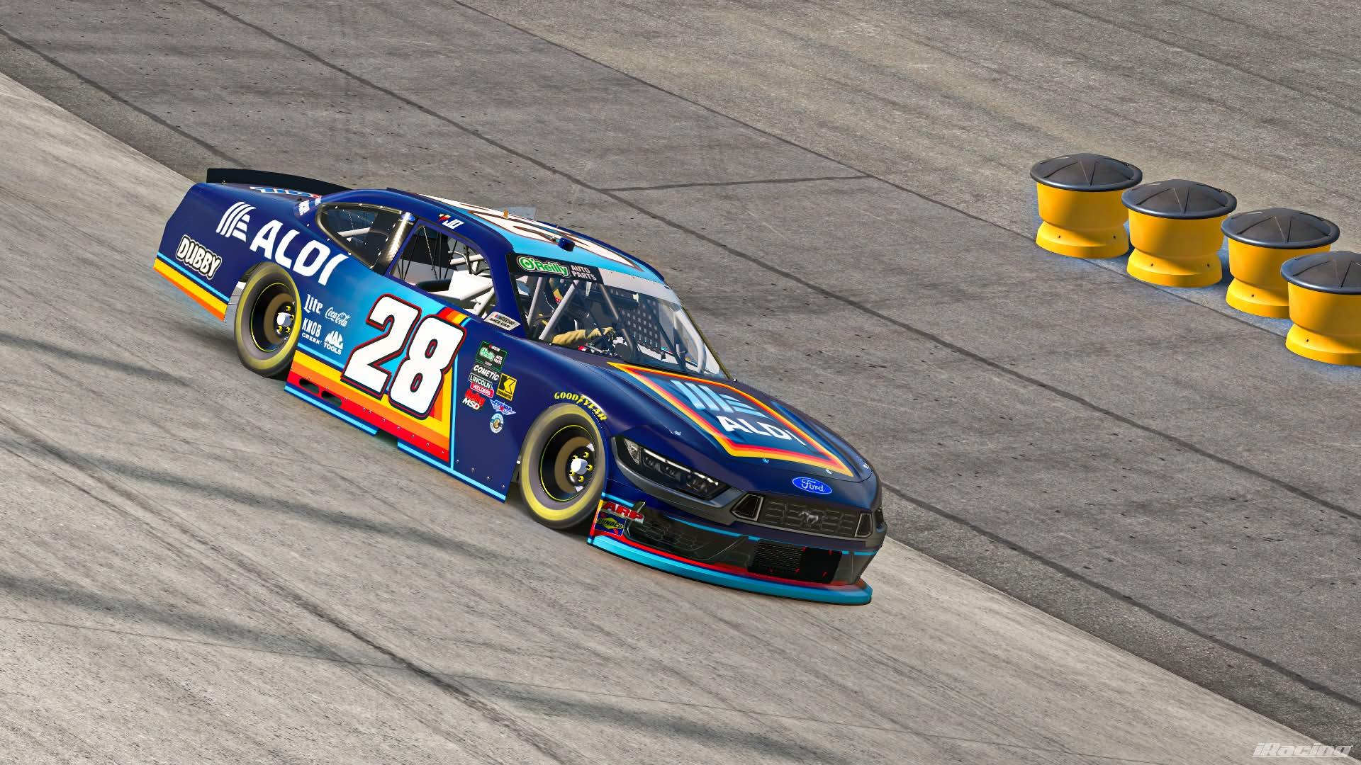 Aldi Grocery OReillys Ford Mustang #28 by Joseph R Davis - Trading Paints